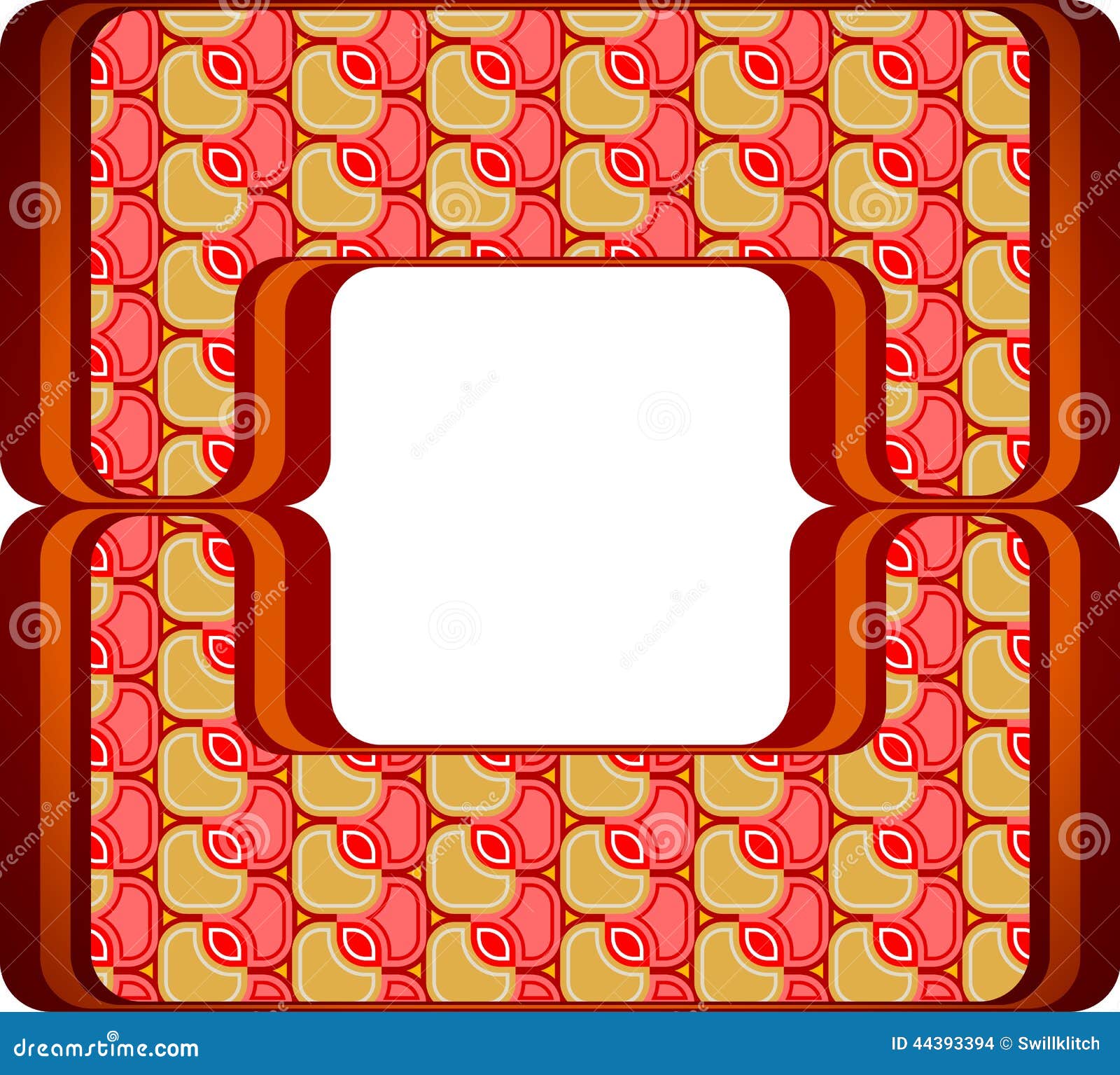 60s styled vintage frame stock vector. Illustration of geometric - 44393394