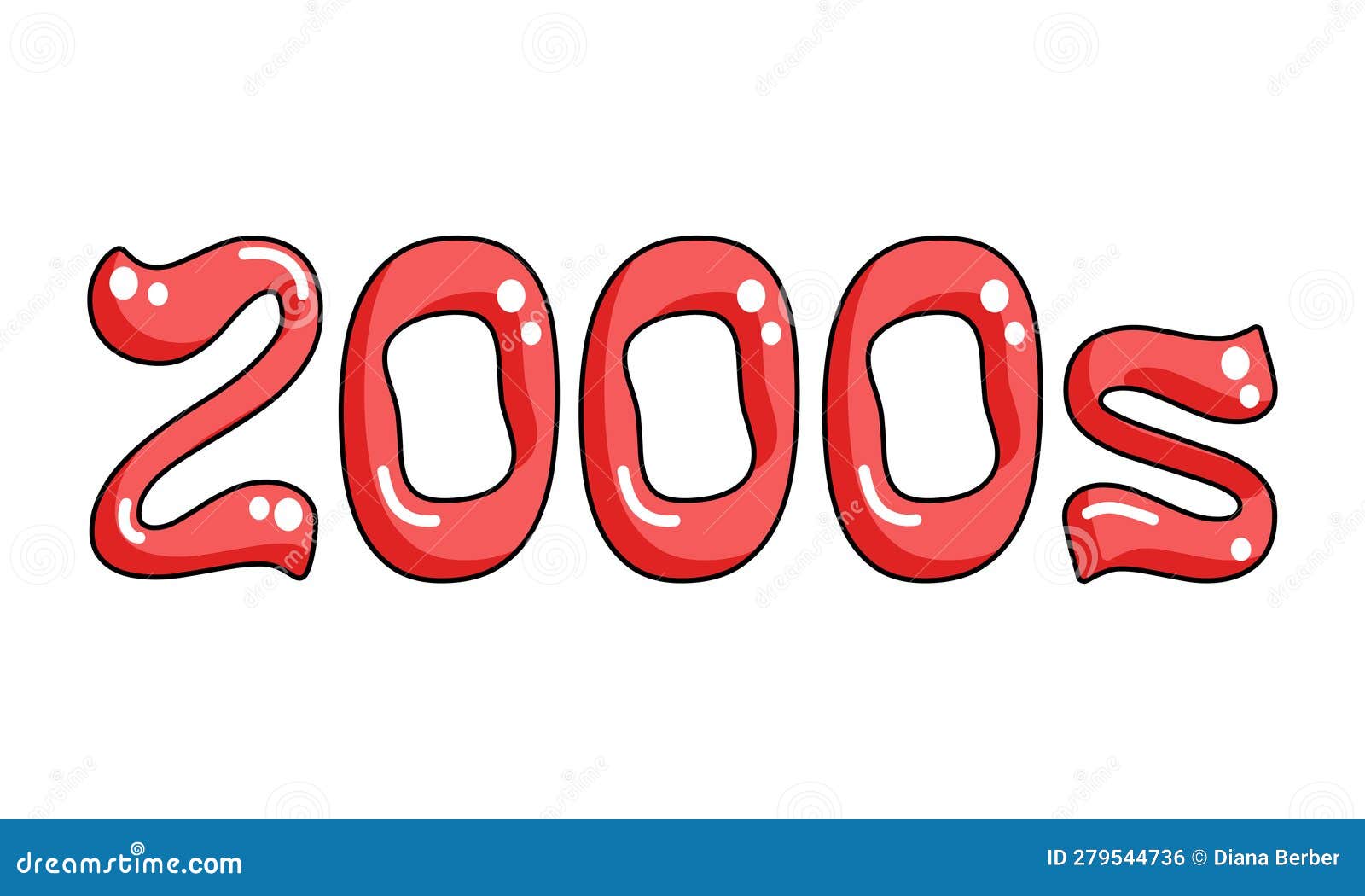 2000s Stylized Text, Decorative Art for Trendy Y2K Aesthetic, Retro ...