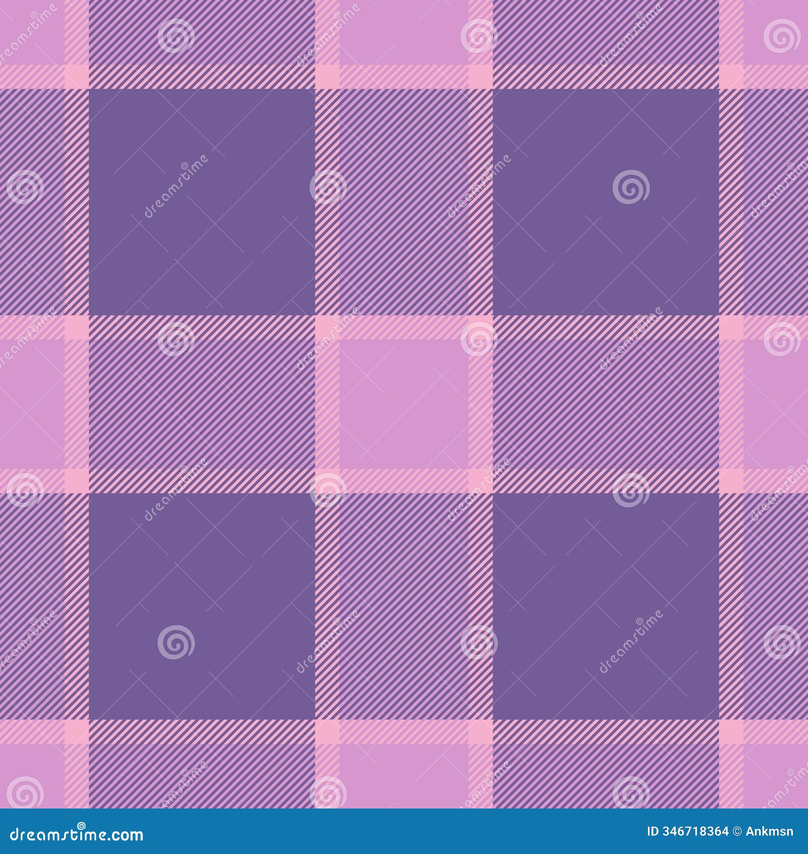 1970s Tartan Pattern Background, Picnic Blanket Textile Seamless Vector ...