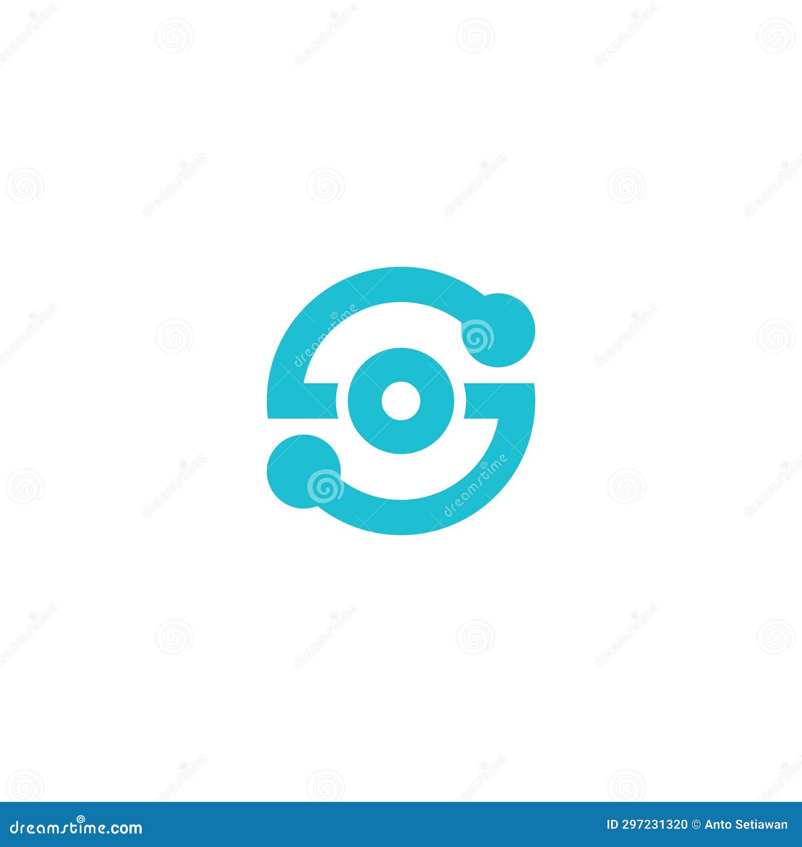 S Technology Logo Simple Design Stock Illustration - Illustration of ...