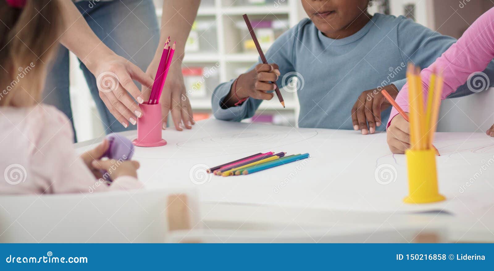 It`s Time for a Bit of Creativity Stock Photo - Image of classroom ...