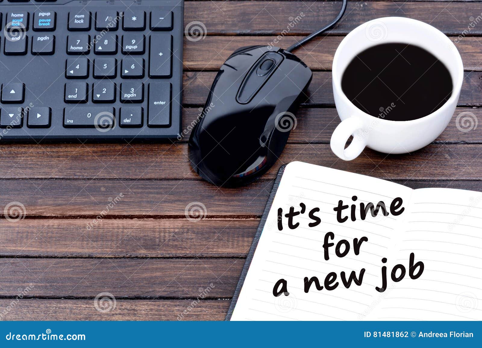 It`s Time for a New Job Words Stock Photo - Image of change, jobless ...