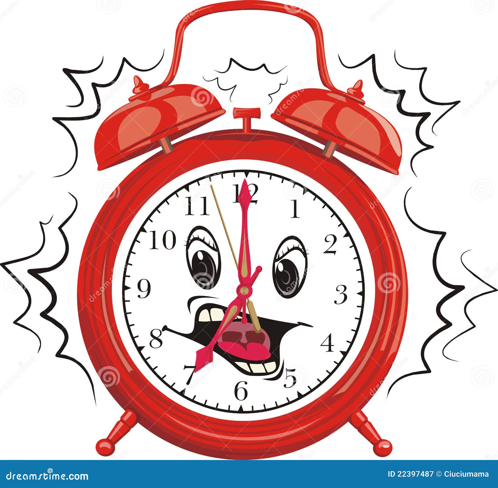It`s time to get up stock vector. Illustration of oversleep - 22397487