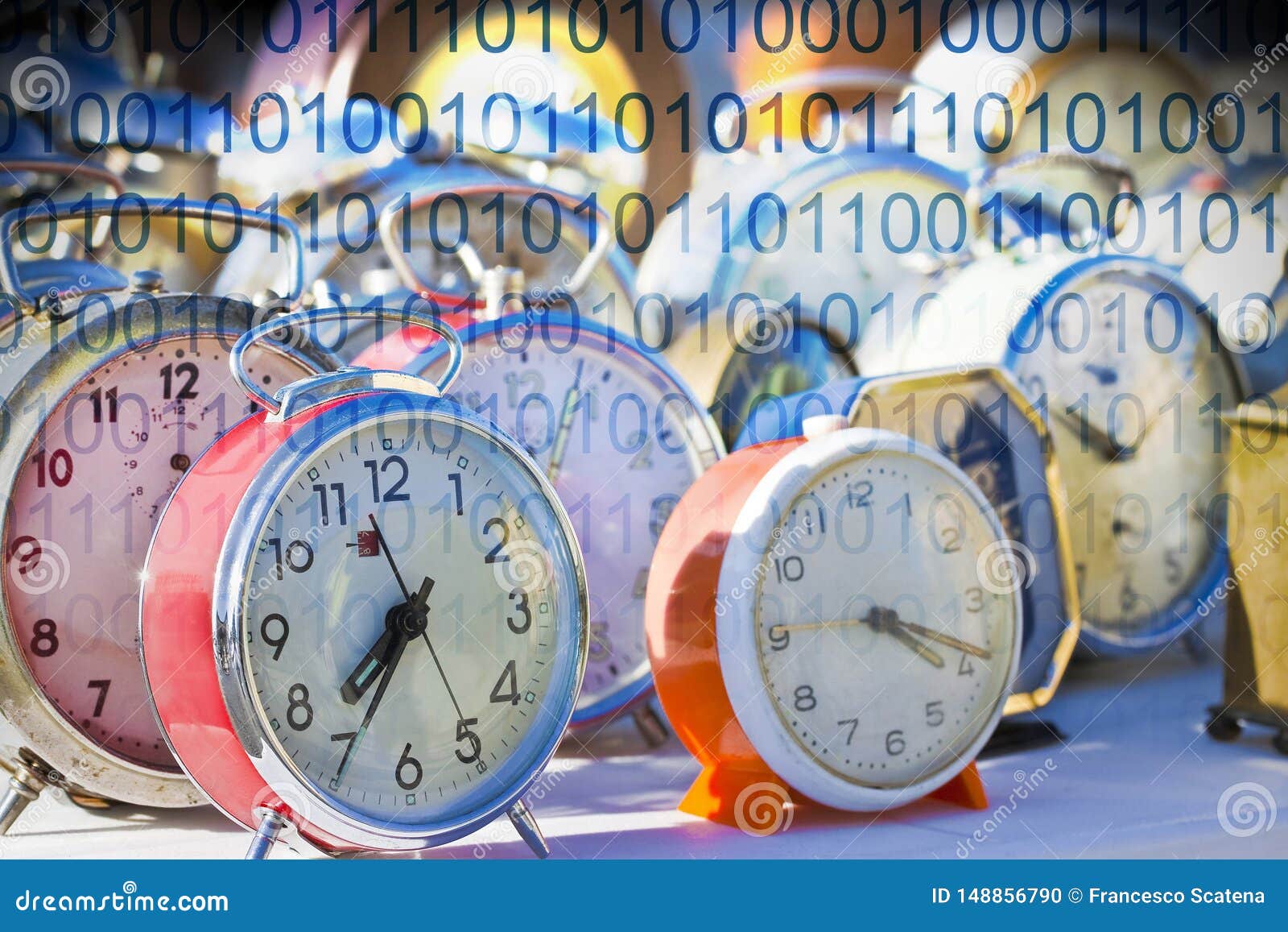 It`s Time To Protect Your Data - Concept Image with Old Colored Metal ...