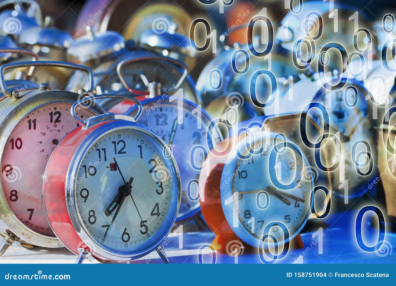 It`s Time To Protect Your Data - Concept Image with Old Colored Metal ...