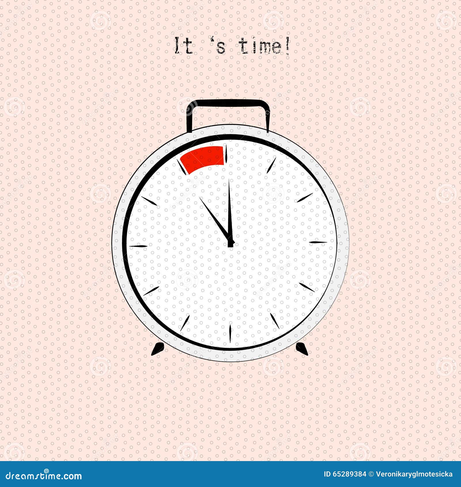 It s Time stock vector. Illustration of chance, noon - 65289384