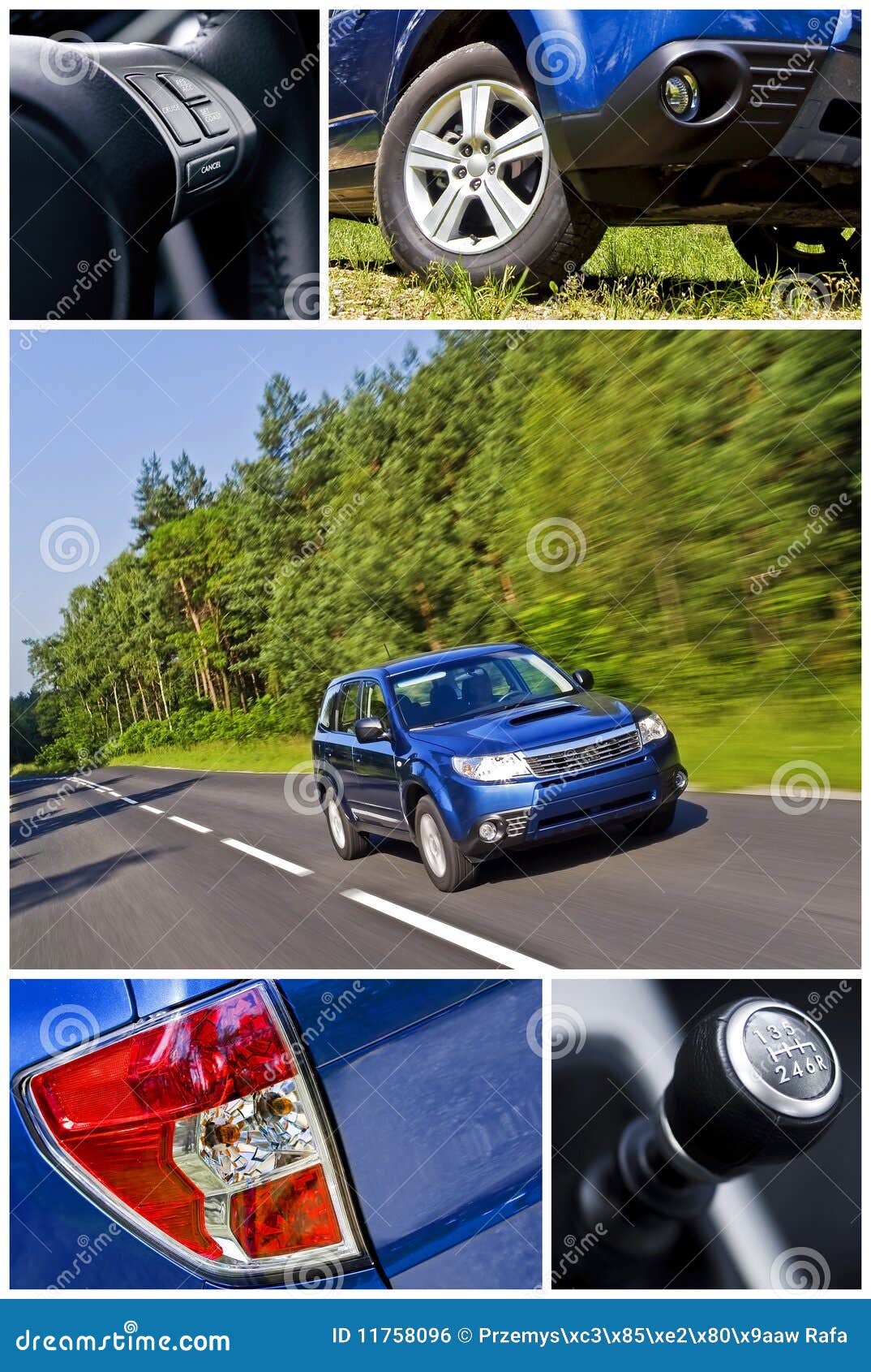 S.U.V. car collage stock photo. Image of interior, modern - 11758096