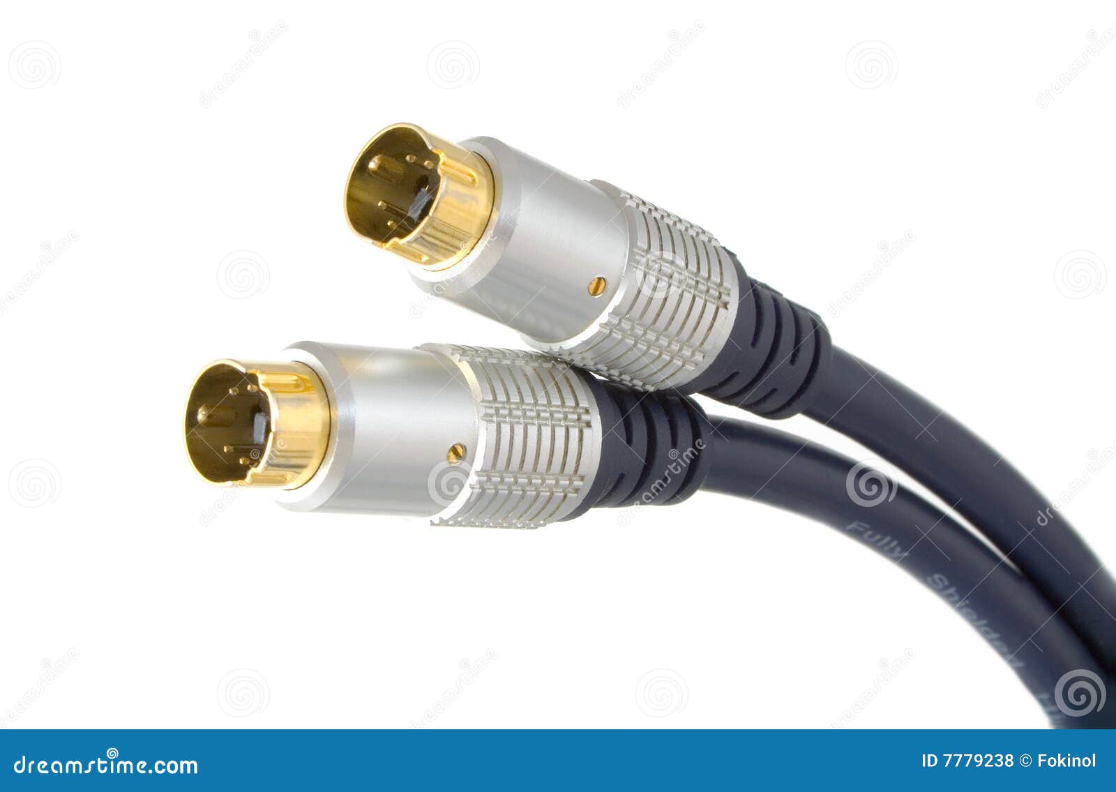 S-Video plugs stock photo. Image of black, electronics - 7779238