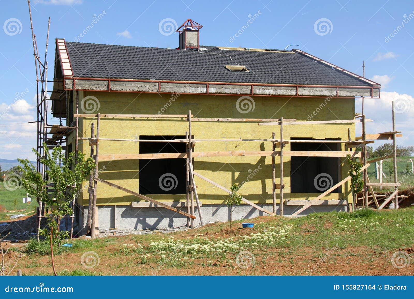 Making Building, Building Under Construction Stock Photo - Image of ...