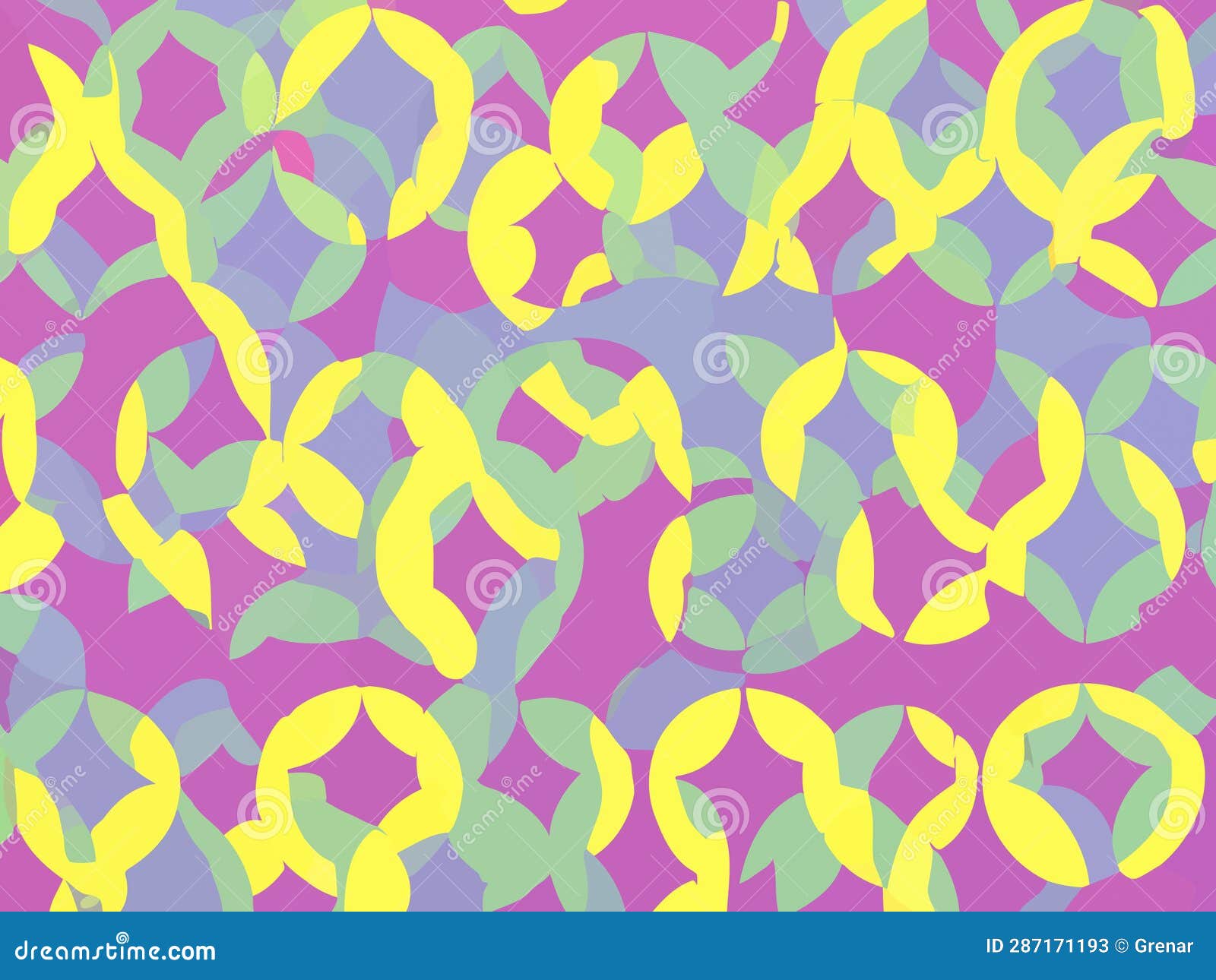 1970s Vintage Pattern Wallpaper Bright Geometry Intersections Stock ...