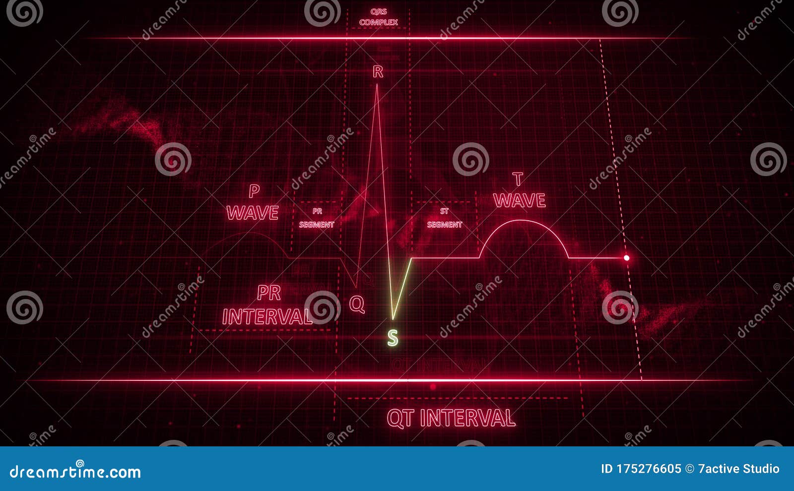 S Wave from Electrocardiogram Wave or ECG or EKG Stock Illustration ...