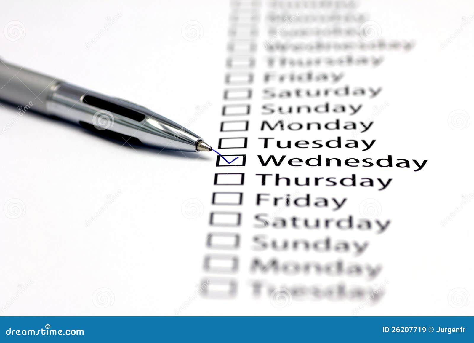 It s Wednesday today stock image. Image of business, office - 26207719