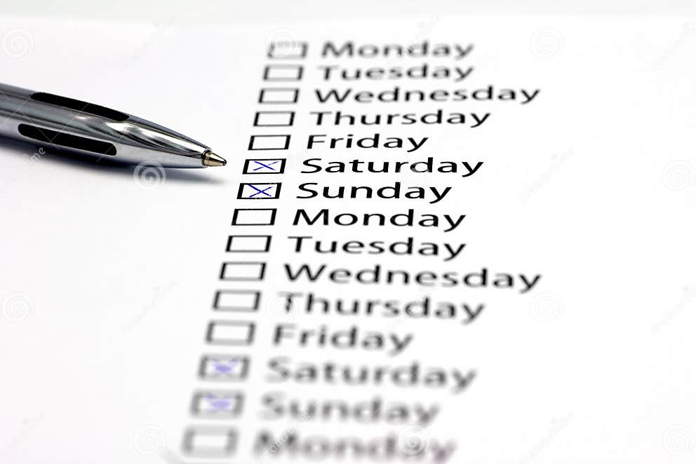 It s weekend today stock image. Image of office, wednesday - 26207661