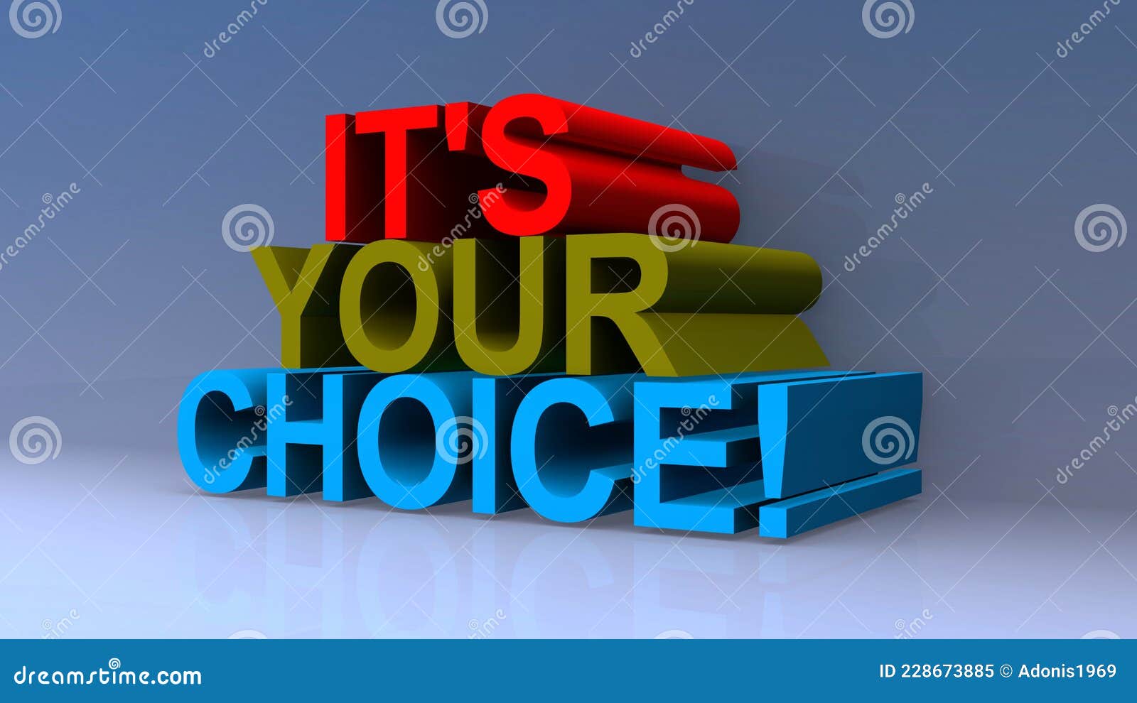 IT`S YOUR CHOICE Royalty-Free Stock Photography | CartoonDealer.com ...