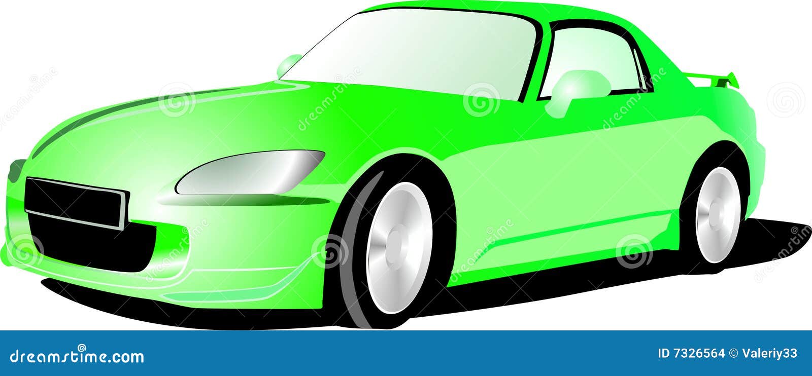 Honda S2000 Roadster Cartoon Vector | CartoonDealer.com #11129125