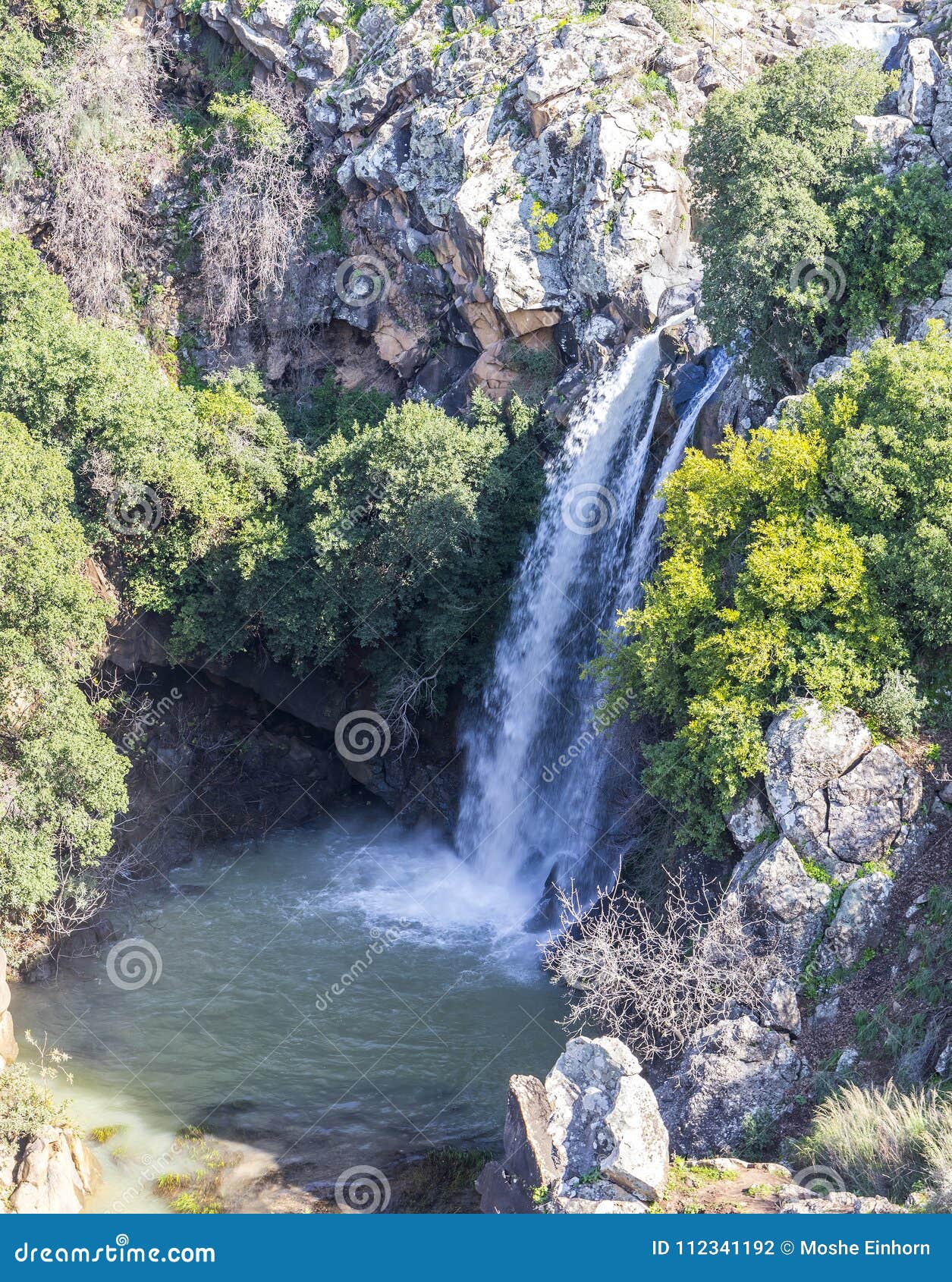 Sa`ar Waterfall in Israel stock photo. Image of extreme - 112341192