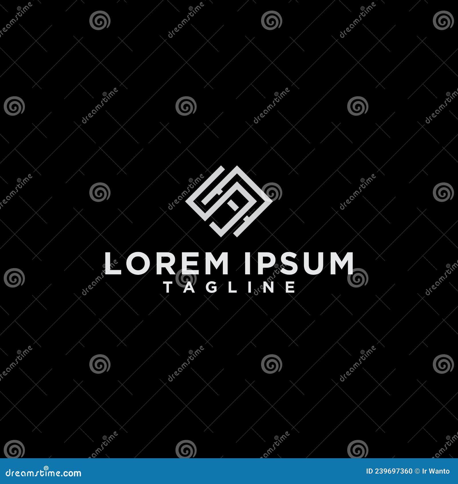 Sa or As Square Logo Design Stock Vector - Illustration of initial ...