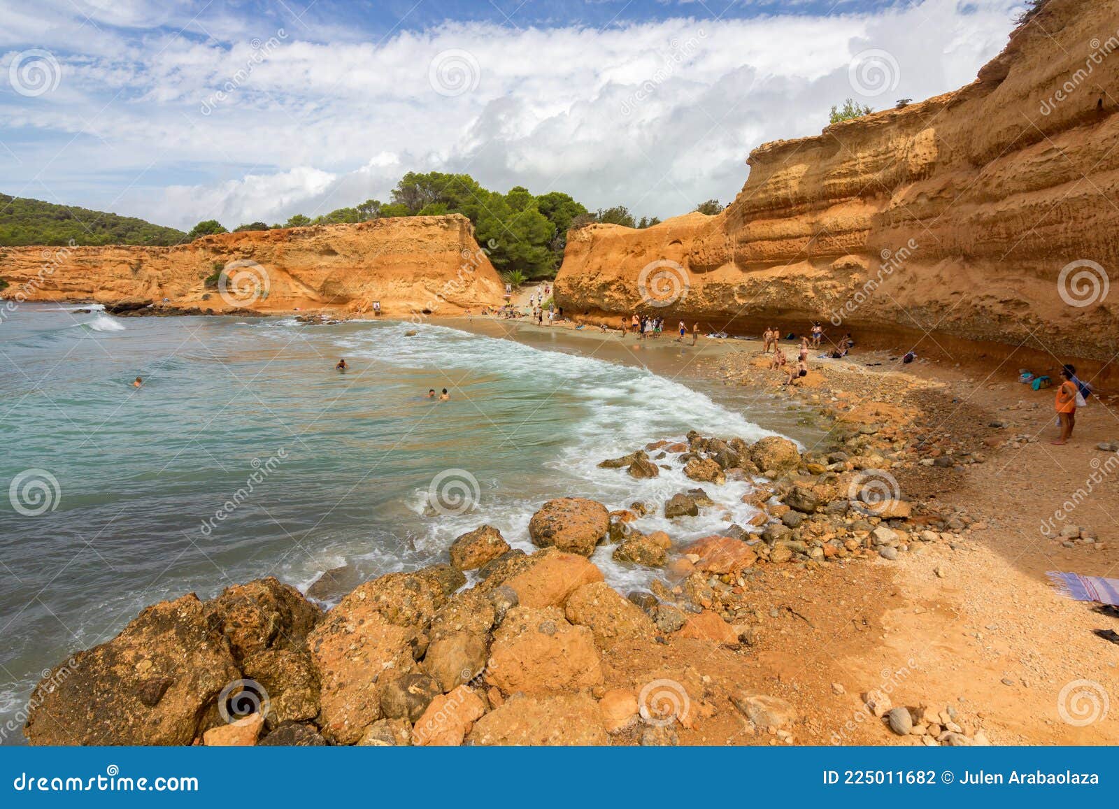 Sa Caleta Beach in Ibiza Spain Editorial Photography - Image of caleta ...