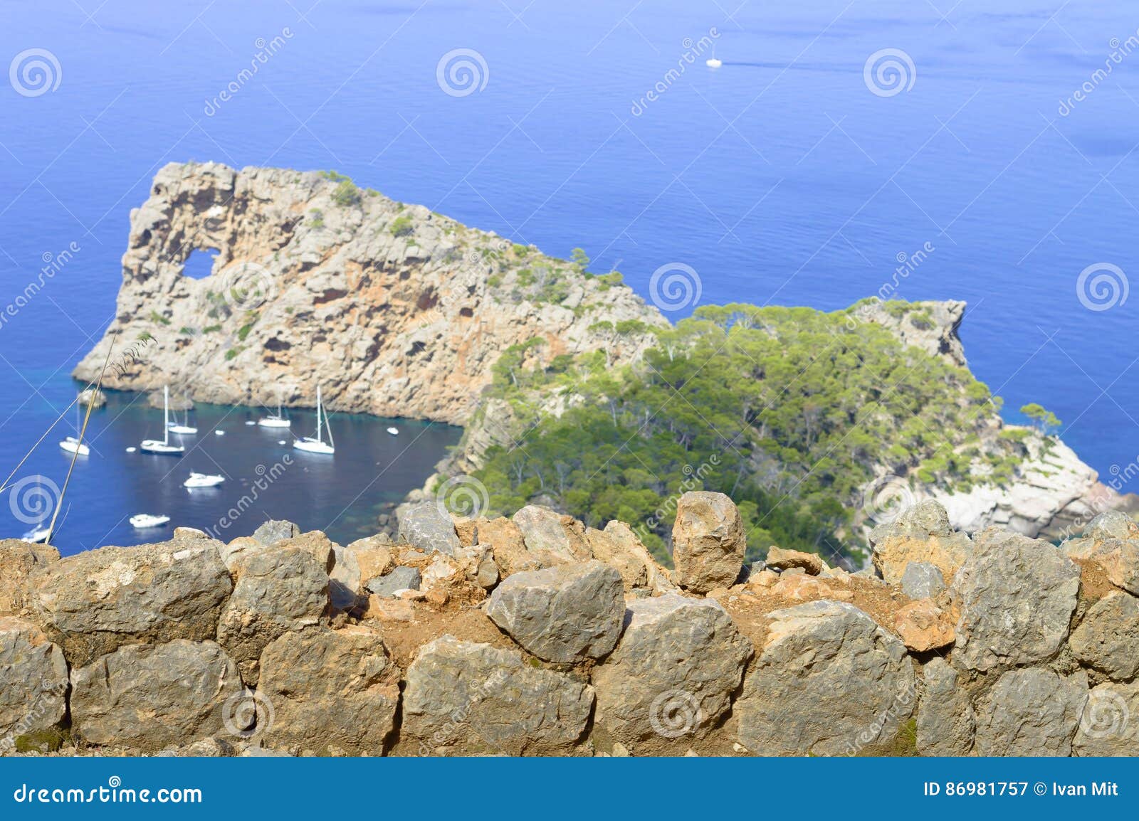 SA Foradada en Majorque image stock. Image du lapidé - 86981757