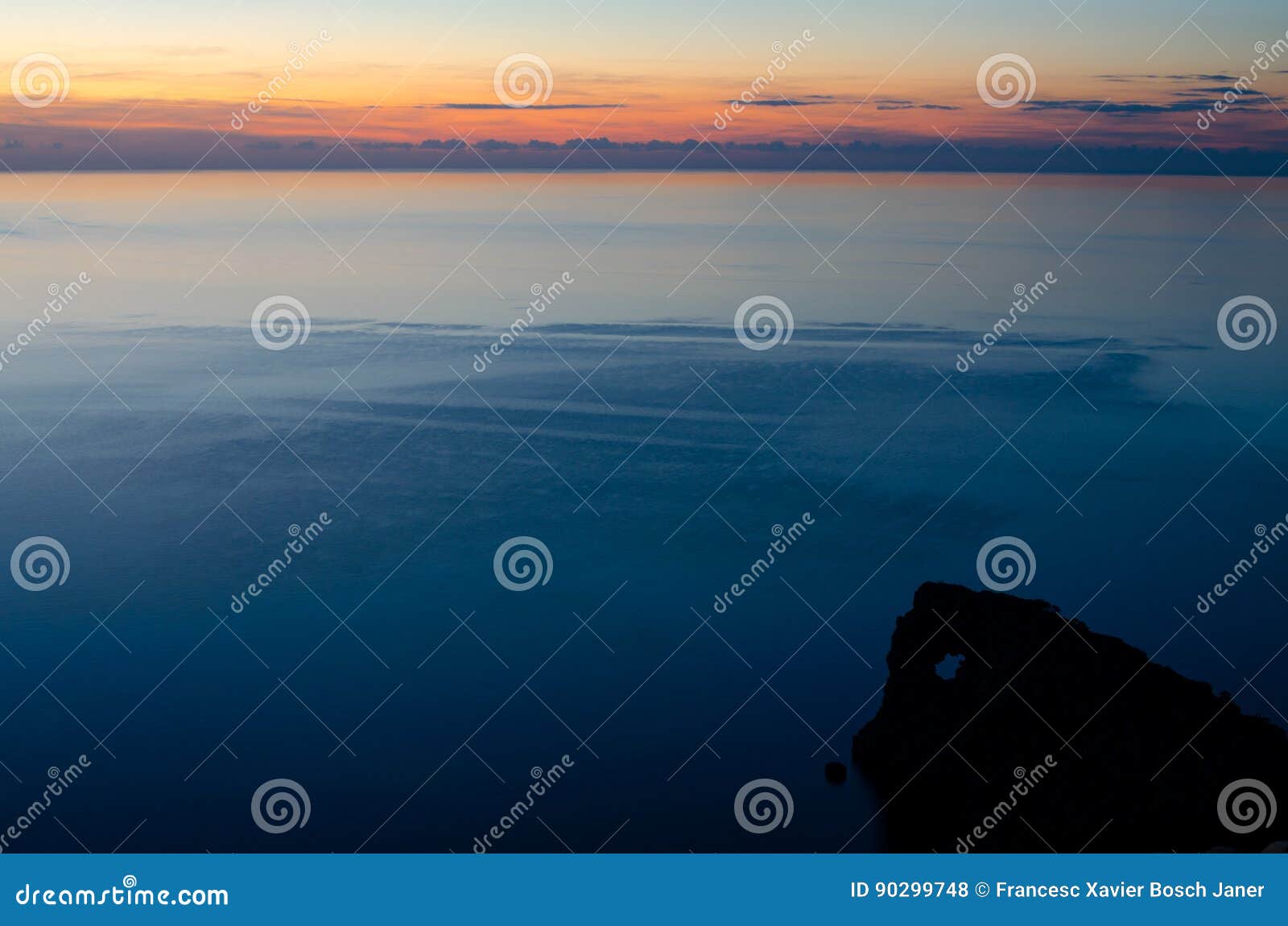 Sa Foradada stock photo. Image of travel, sunset, landscape - 90299748