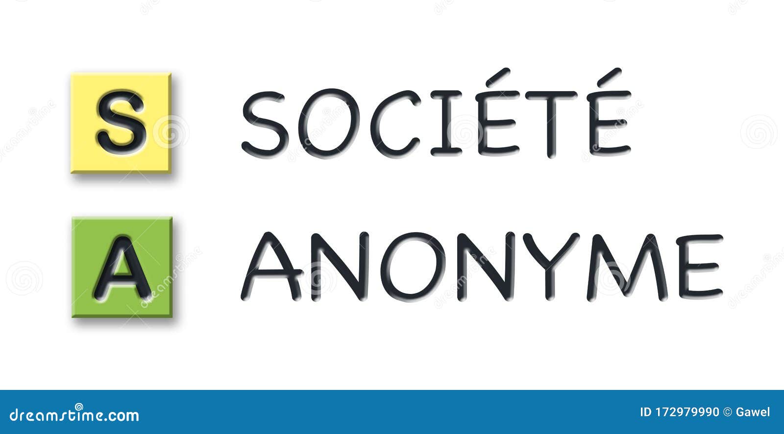 SA Initials in Colored 3d Cubes with Meaning in French Language Stock ...