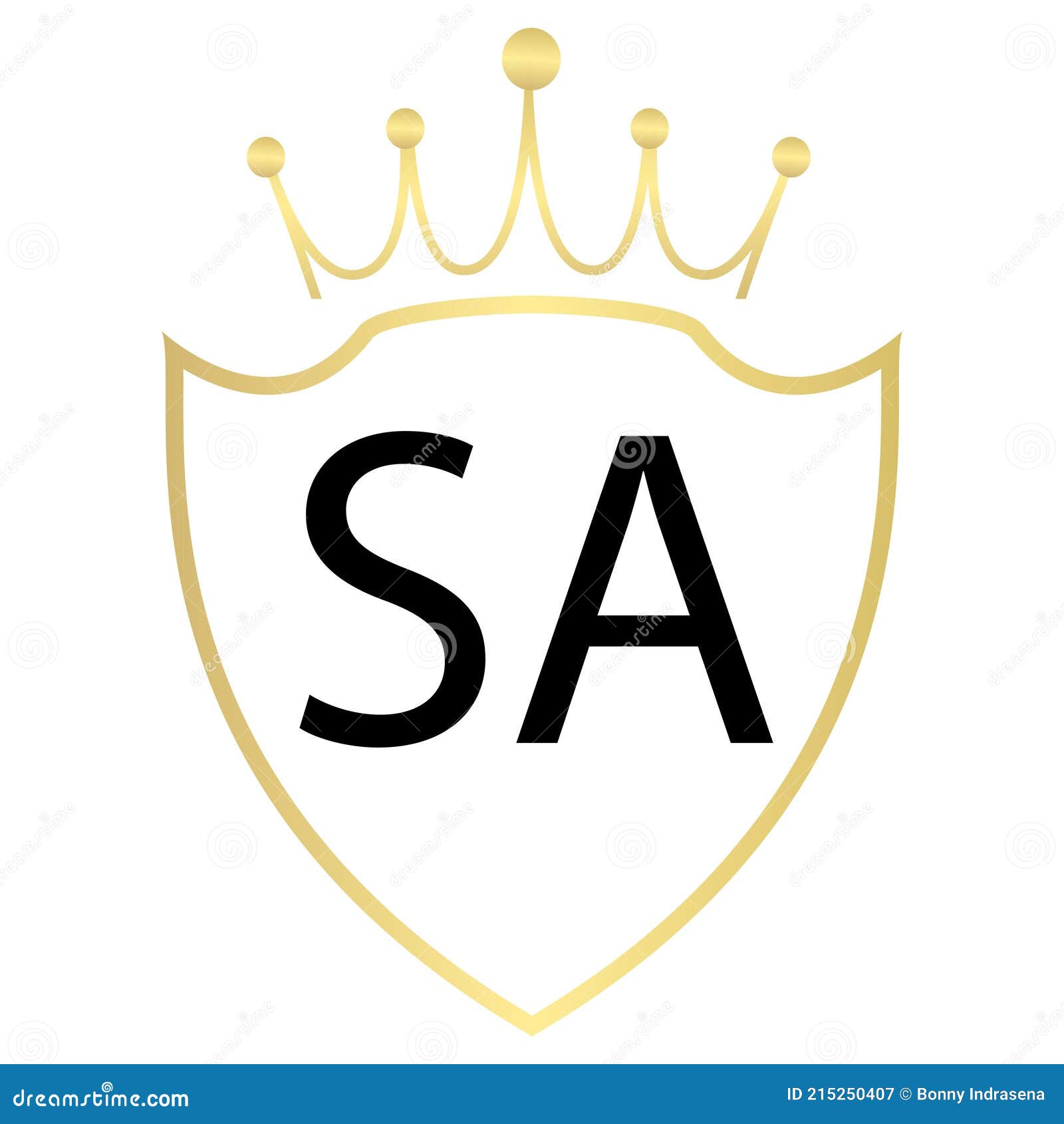 SA Letter Logo Design with Simple Style Stock Vector - Illustration of ...