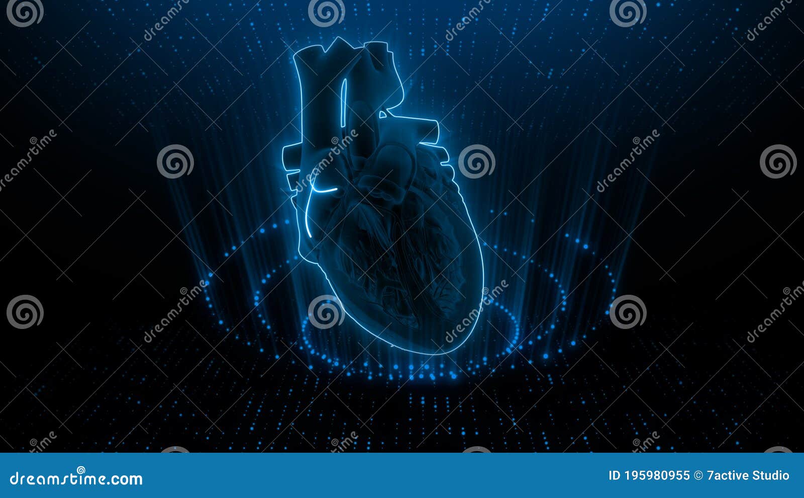 SA Nodes Signal in the Heart or Sinoartial Node Signal Stock ...