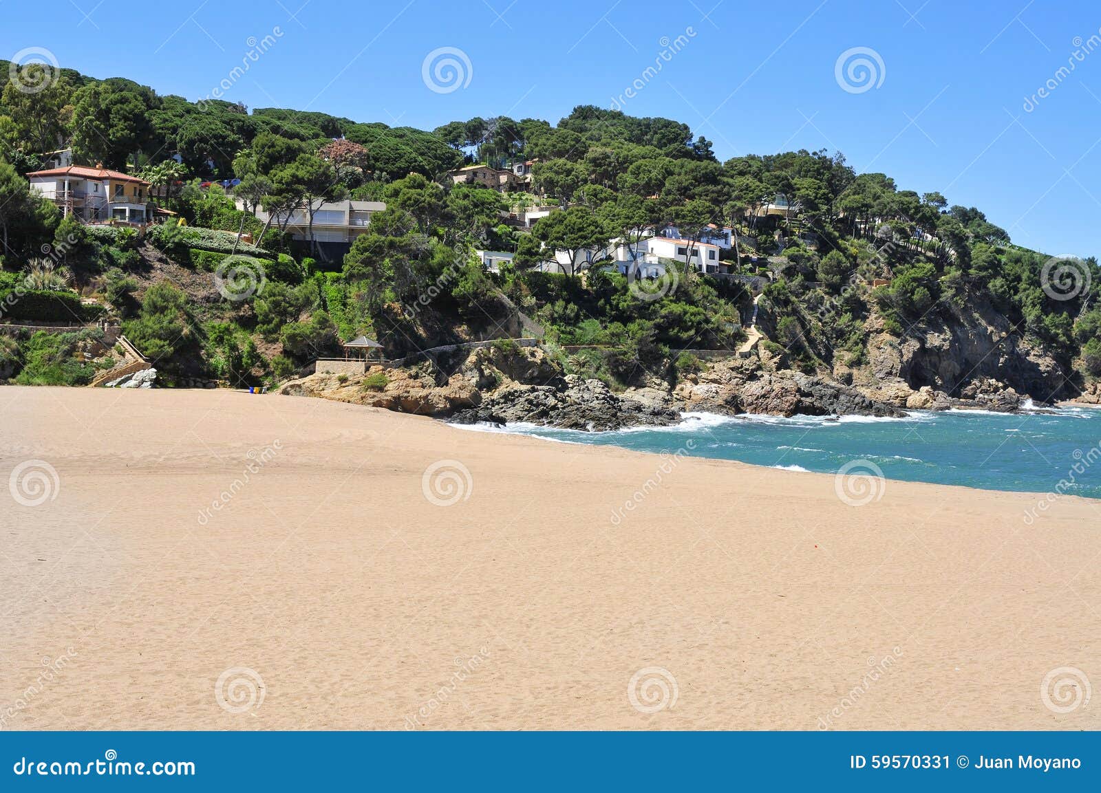 Sa Riera Beach in the Costa Brava, Spain Stock Image - Image of ...