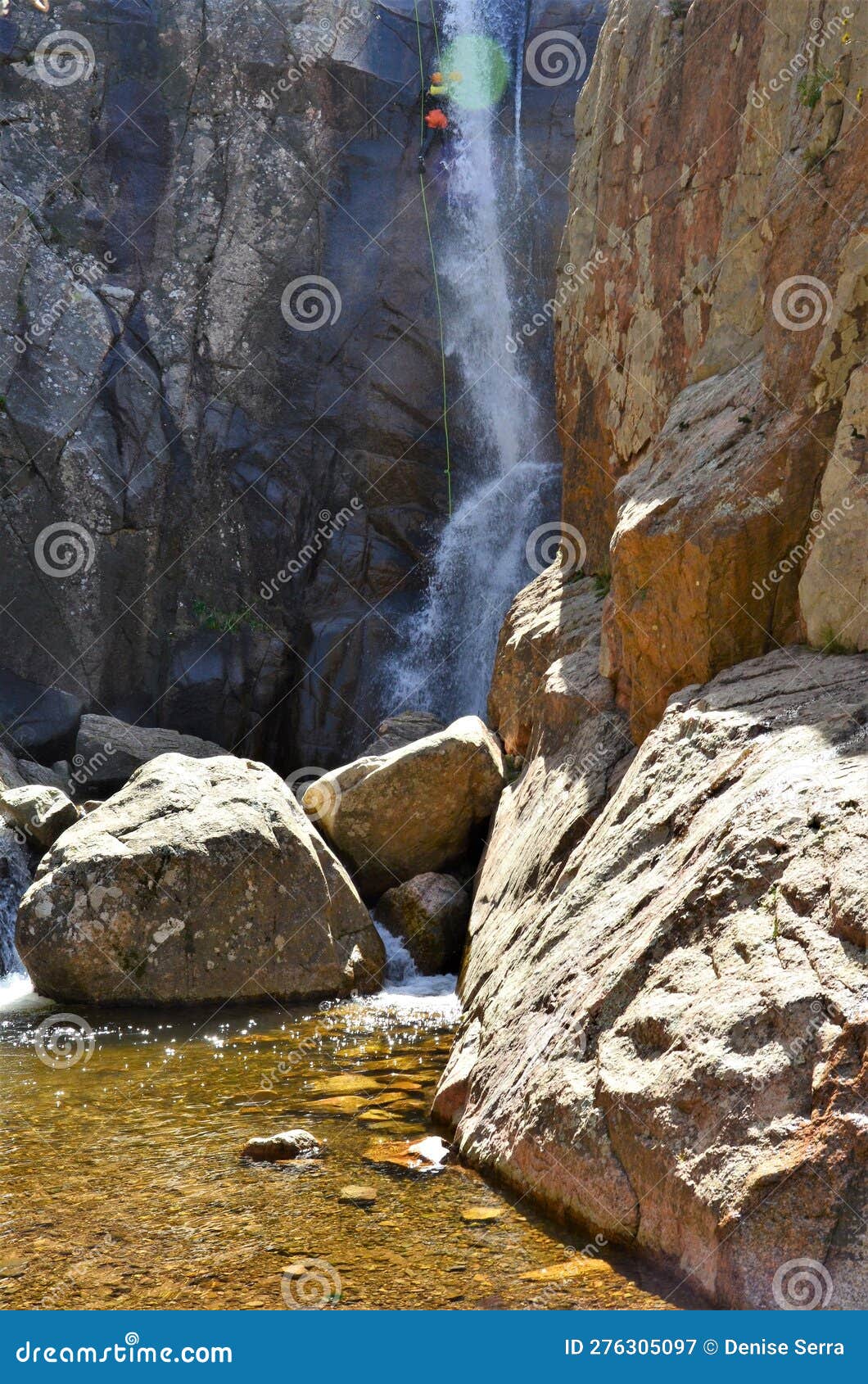 Sa Spendula Waterfalls, Villacidro, Sardinia. Editorial Photography ...