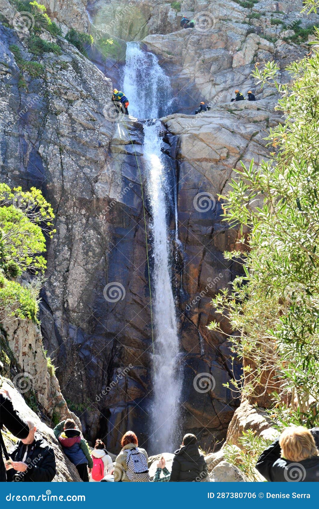 Sa Spendula Waterfalls, Villacidro, Sardinia. Editorial Photo - Image ...