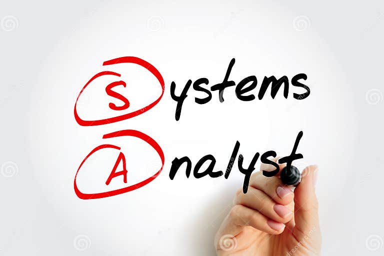 SA - Systems Analyst is a Person Who Uses Analysis and Design ...