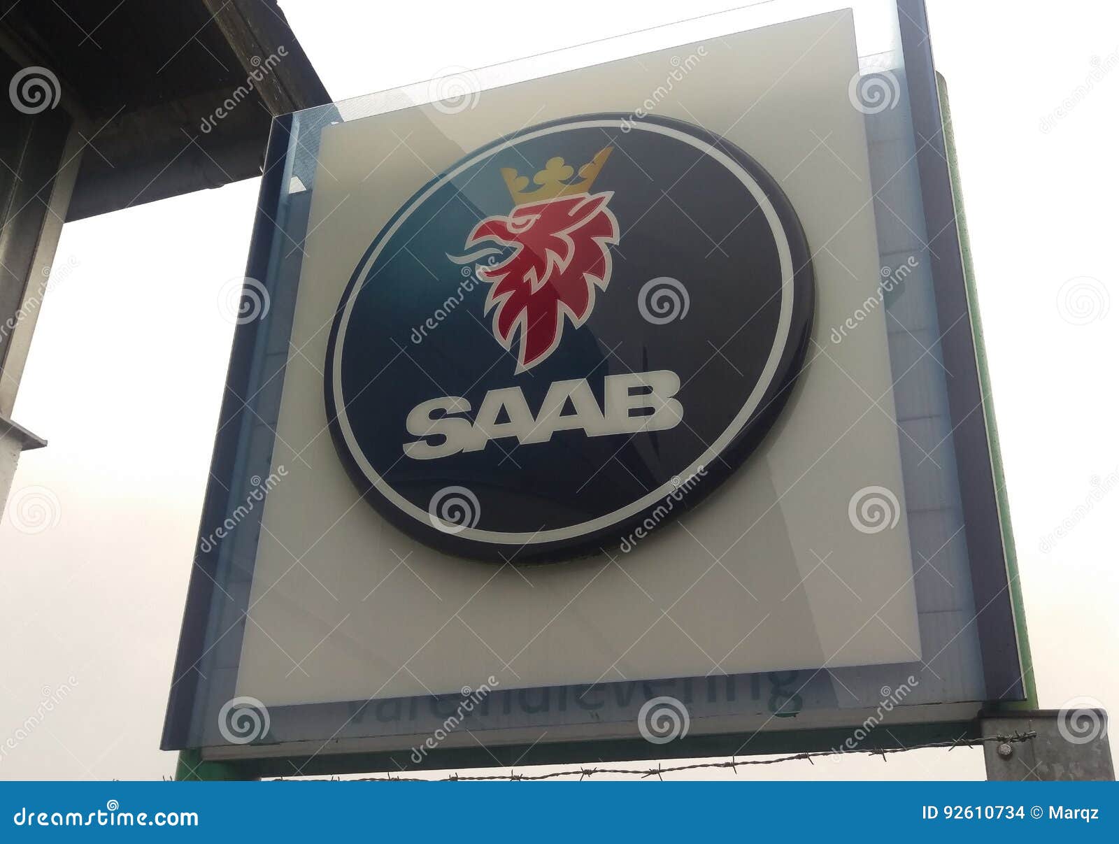 SAAB logo editorial stock image. Image of automobiles - 92610734