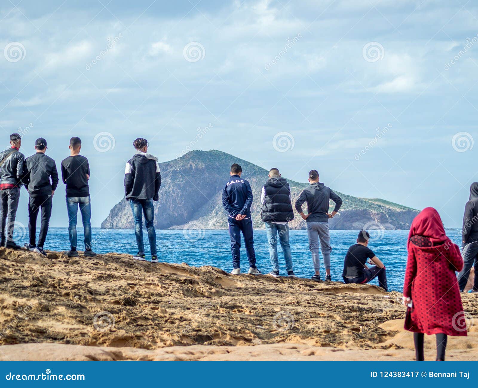 Saaidia Island and Waves and Rocks Editorial Photography - Image of ...