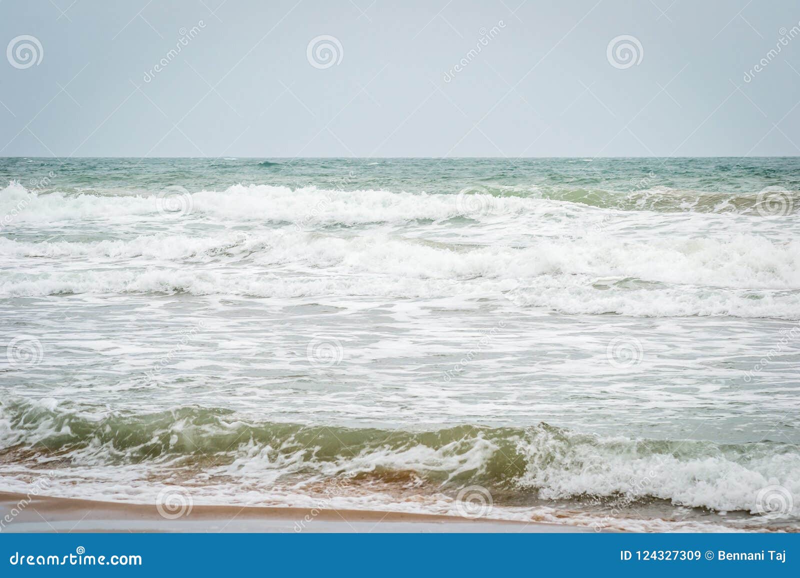 Saaidia Beach and waves stock image. Image of beach - 124327309