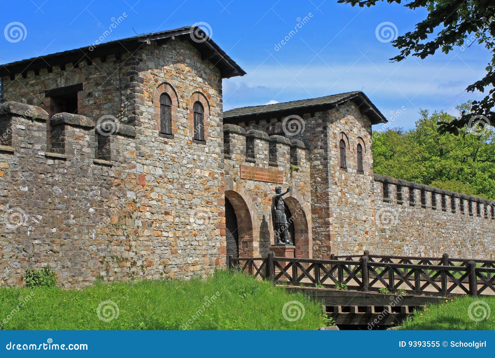 Saalburg Roman Fort With Porta Praetoria Entrance Gate, Frankfurt ...