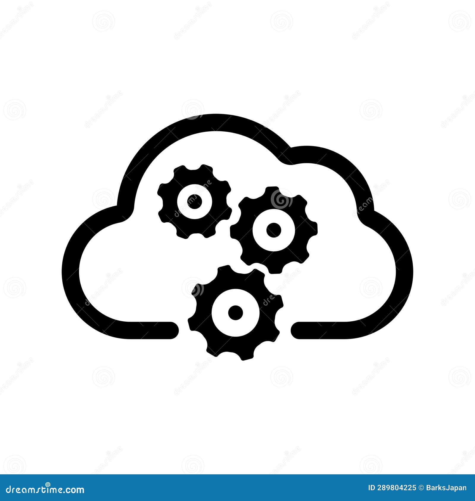 SaaS ( Cloud Service ) Icon Illustration Stock Vector - Illustration of ...