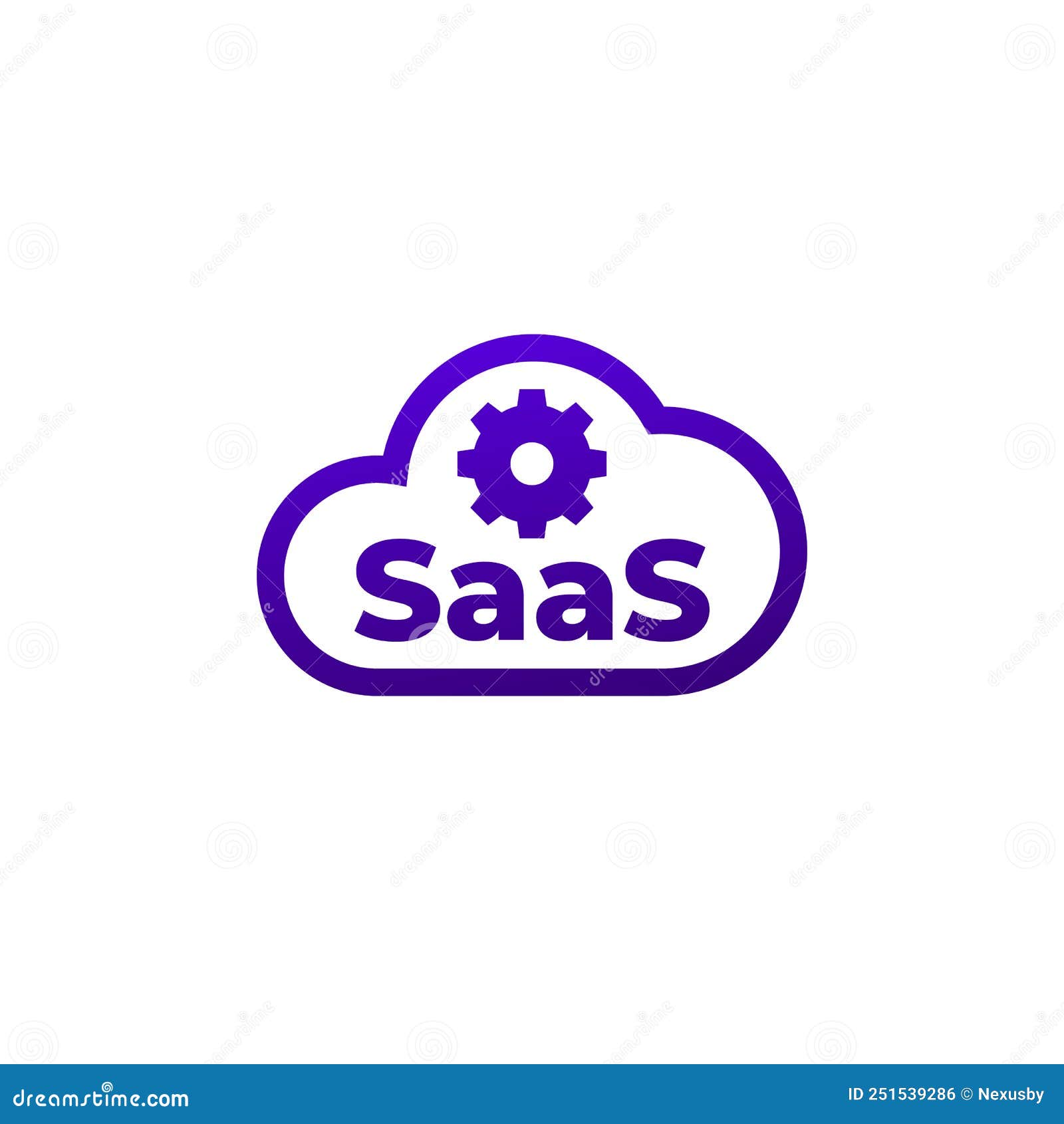 Saas Icon. Trendy Saas Logo Concept On White Background From Gen ...