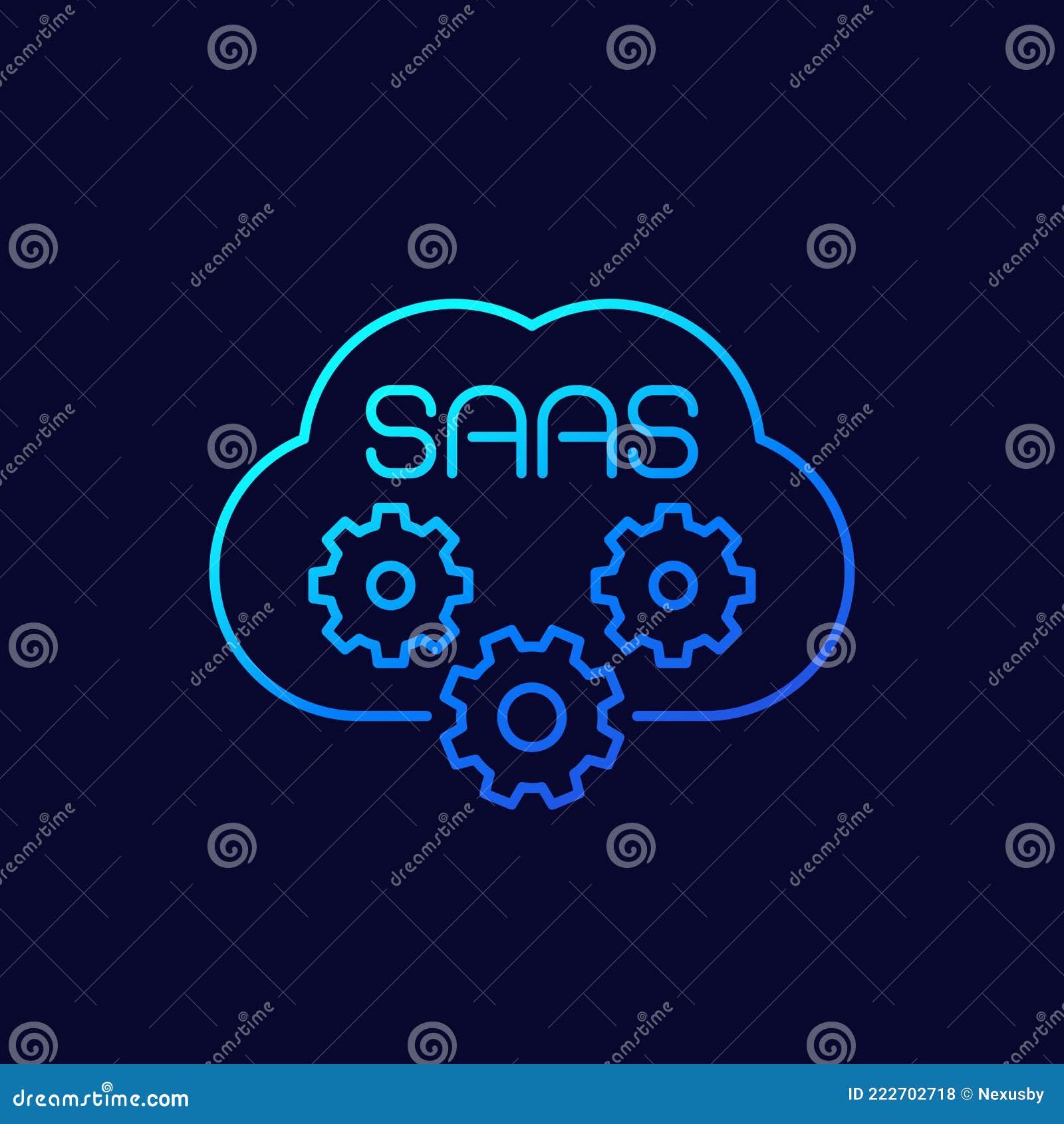 Saas Icon. Trendy Saas Logo Concept On White Background From Gen ...