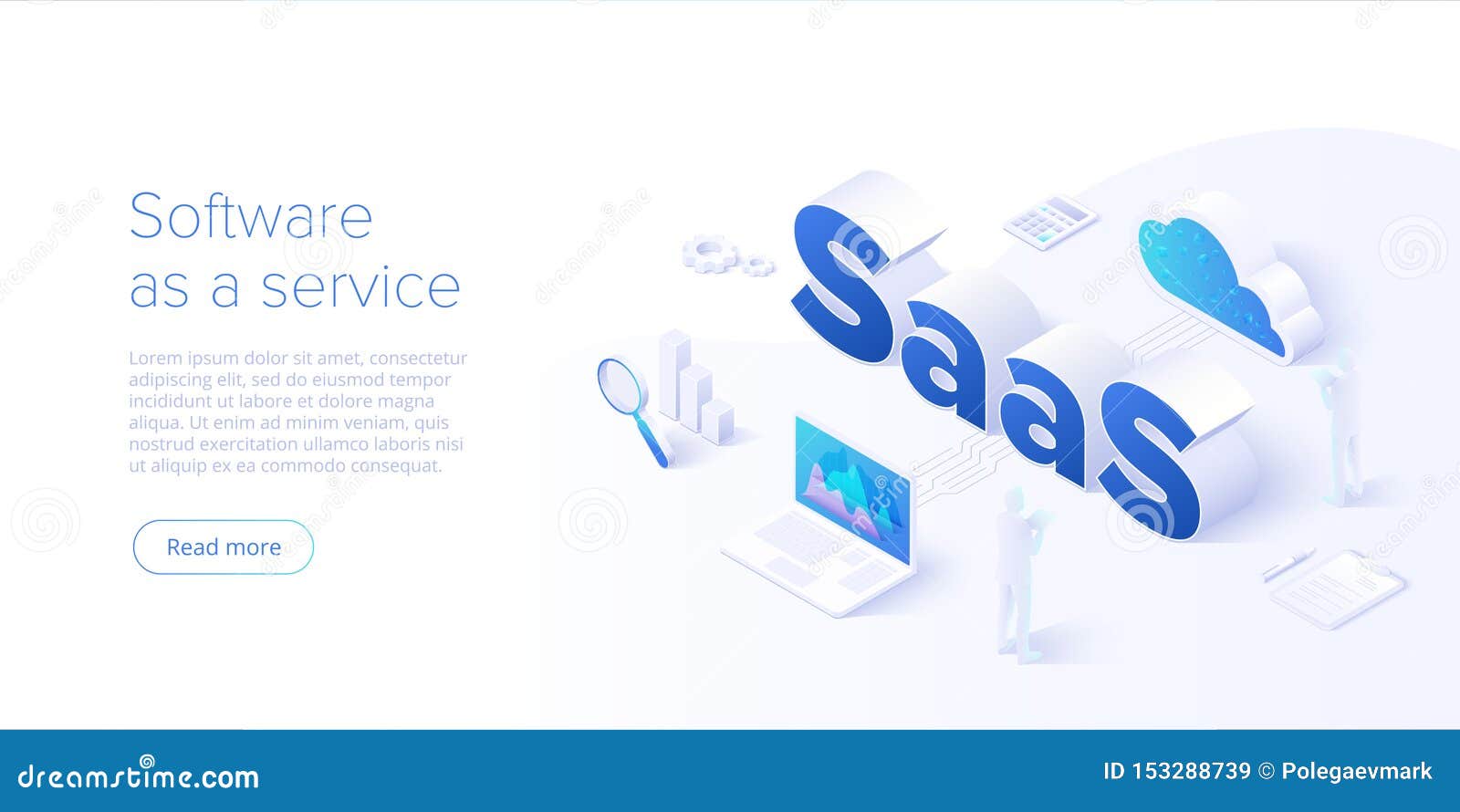 Saas Isometric Vector Illustration. Software As Service or on-demand Concept Background Design ...