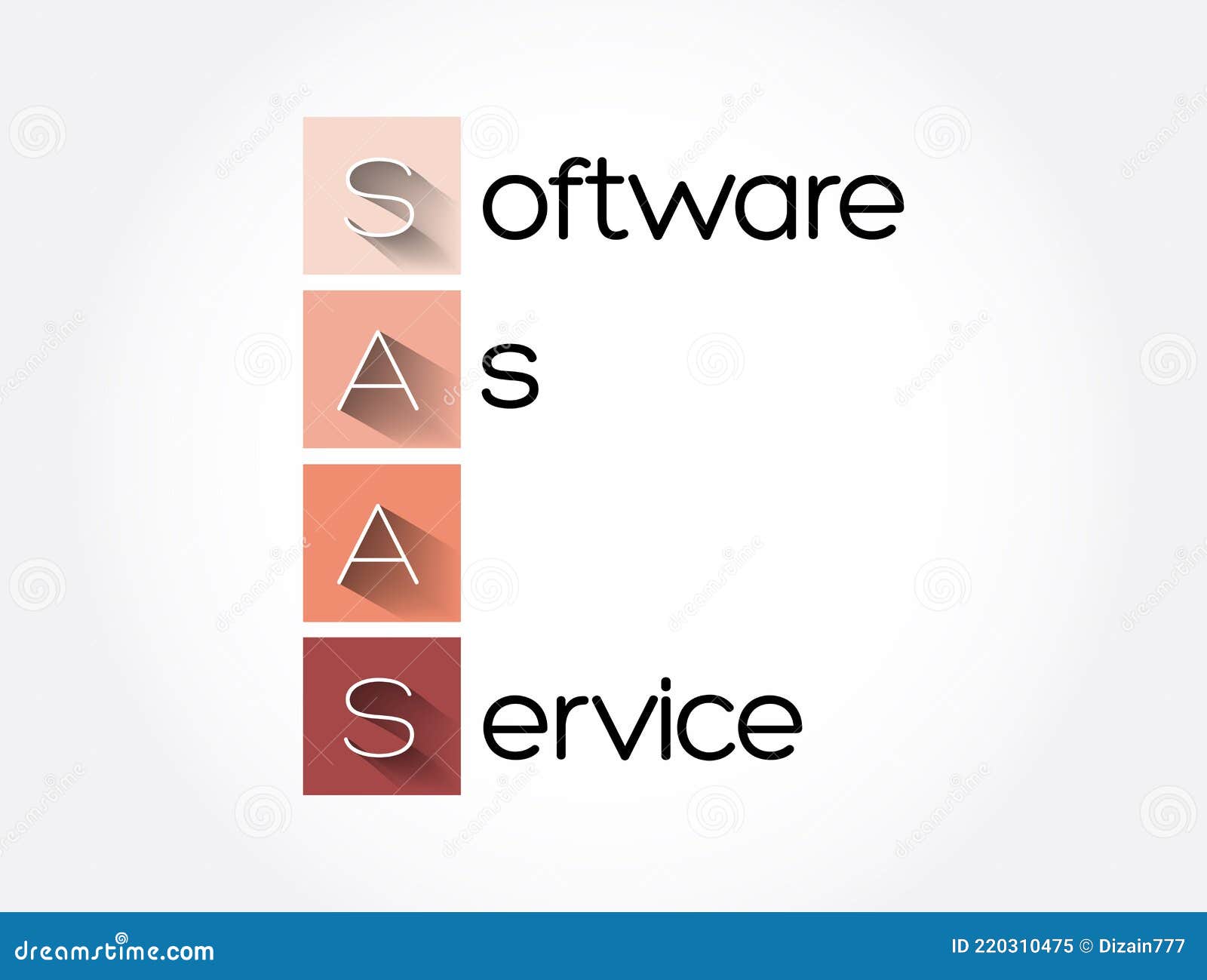 SAAS - Software As a Service Acronym, Business Concept Background Stock ...