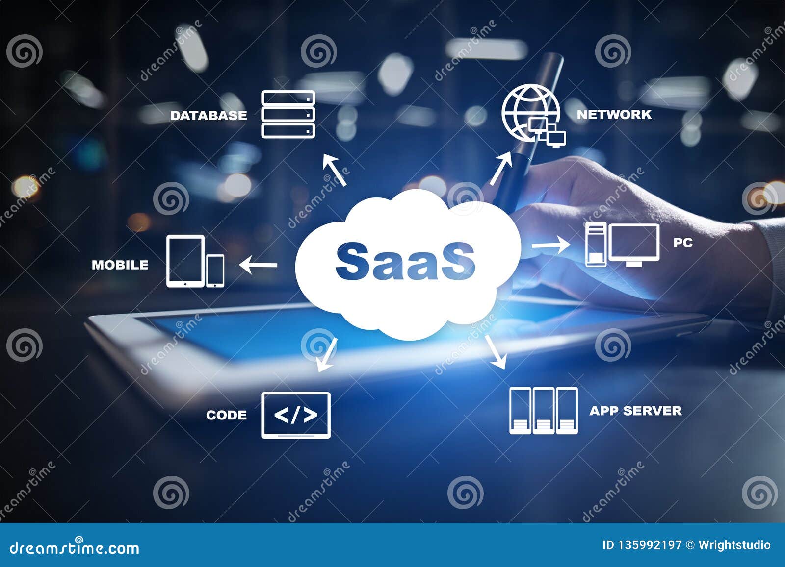 SaaS, Software As a Service. Internet and Networking Concept. Stock ... SaaS, Software As a Service. Internet and Networking Concept. Stock ...