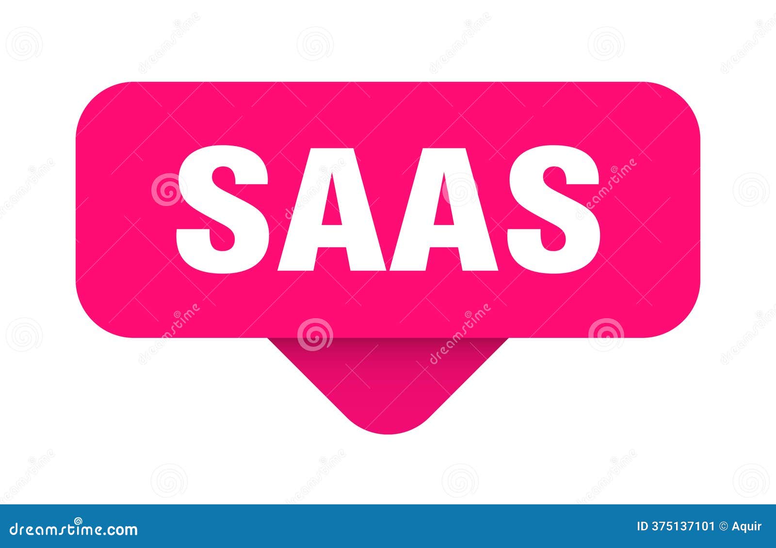 Saas Sticker. Saas Label Cartoon Vector | CartoonDealer.com #344045663
