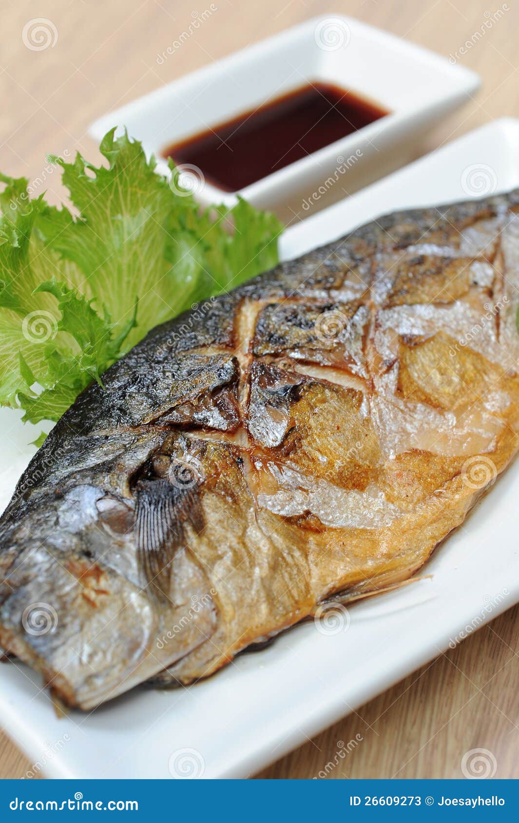Saba fish grilled stock image. Image of nutrition, saba - 26609273