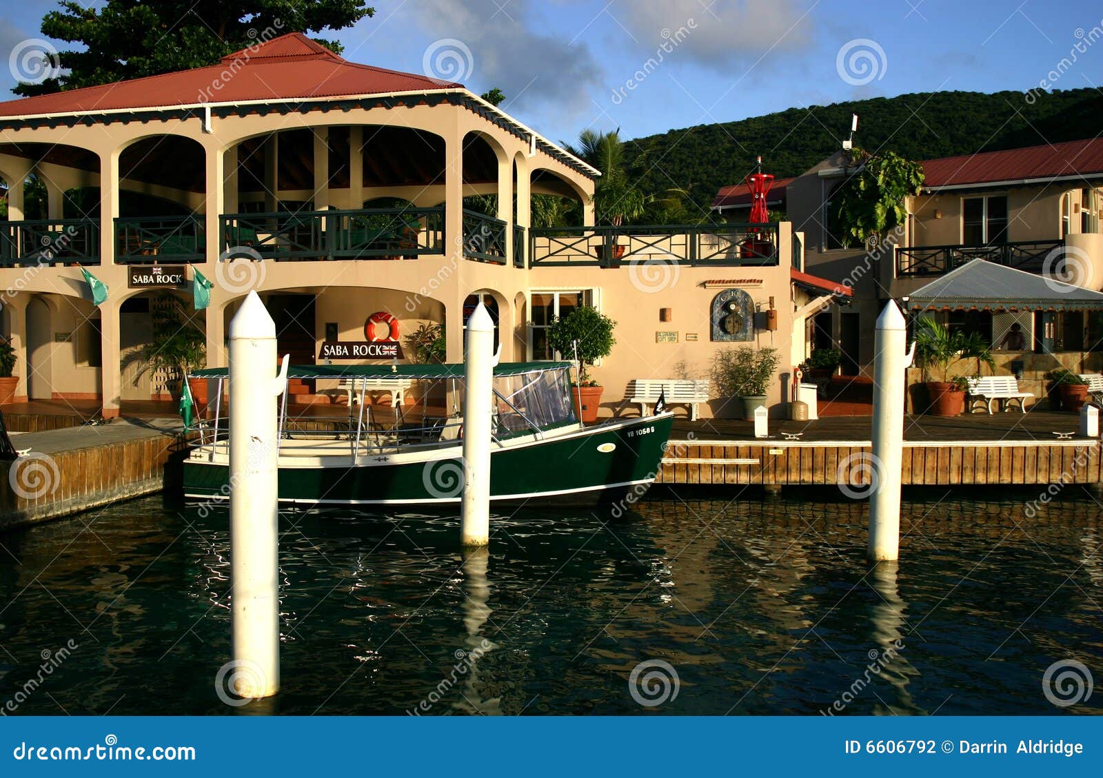 Saba Rock Island Resort stock photo. Image of architecture - 6606792