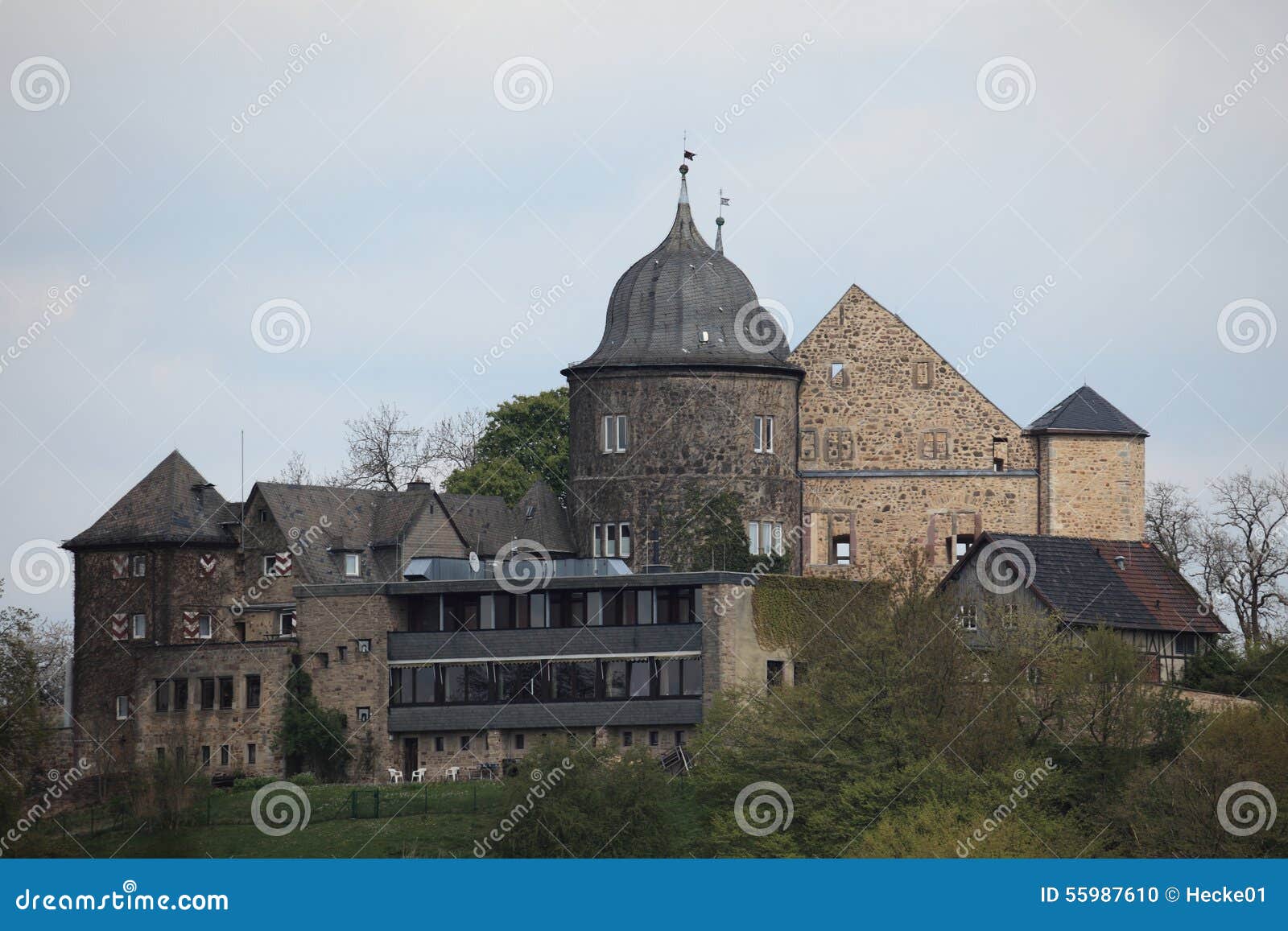 The Sababurg Castle stock photo. Image of ruins, reinhardswald - 55987610