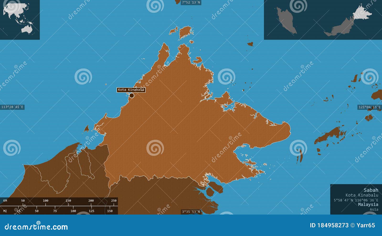 Sabah, Malaysia - Composition. Pattern Stock Illustration ...