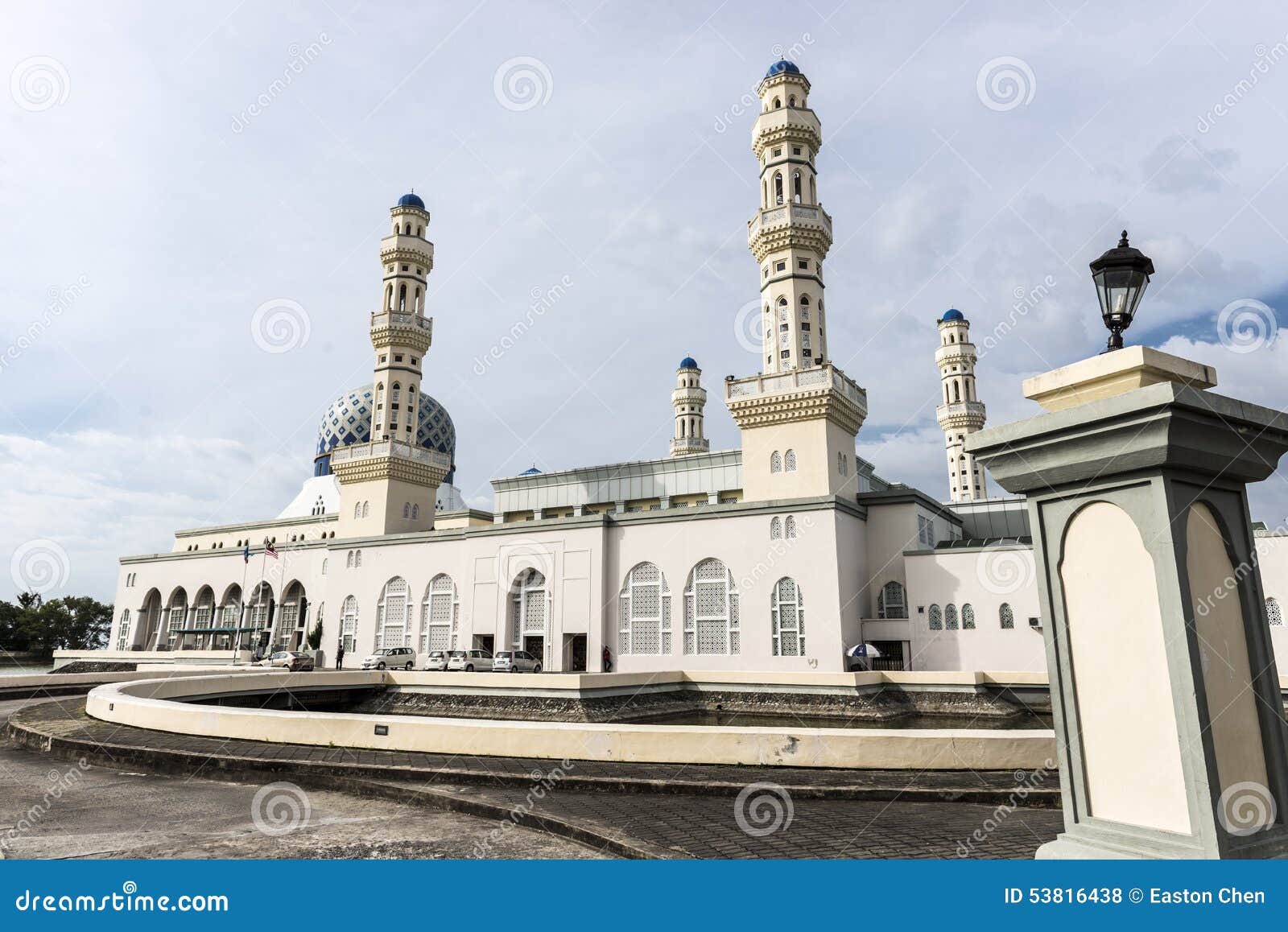 Sabah Mosque stock photo. Image of destination, belief - 53816438