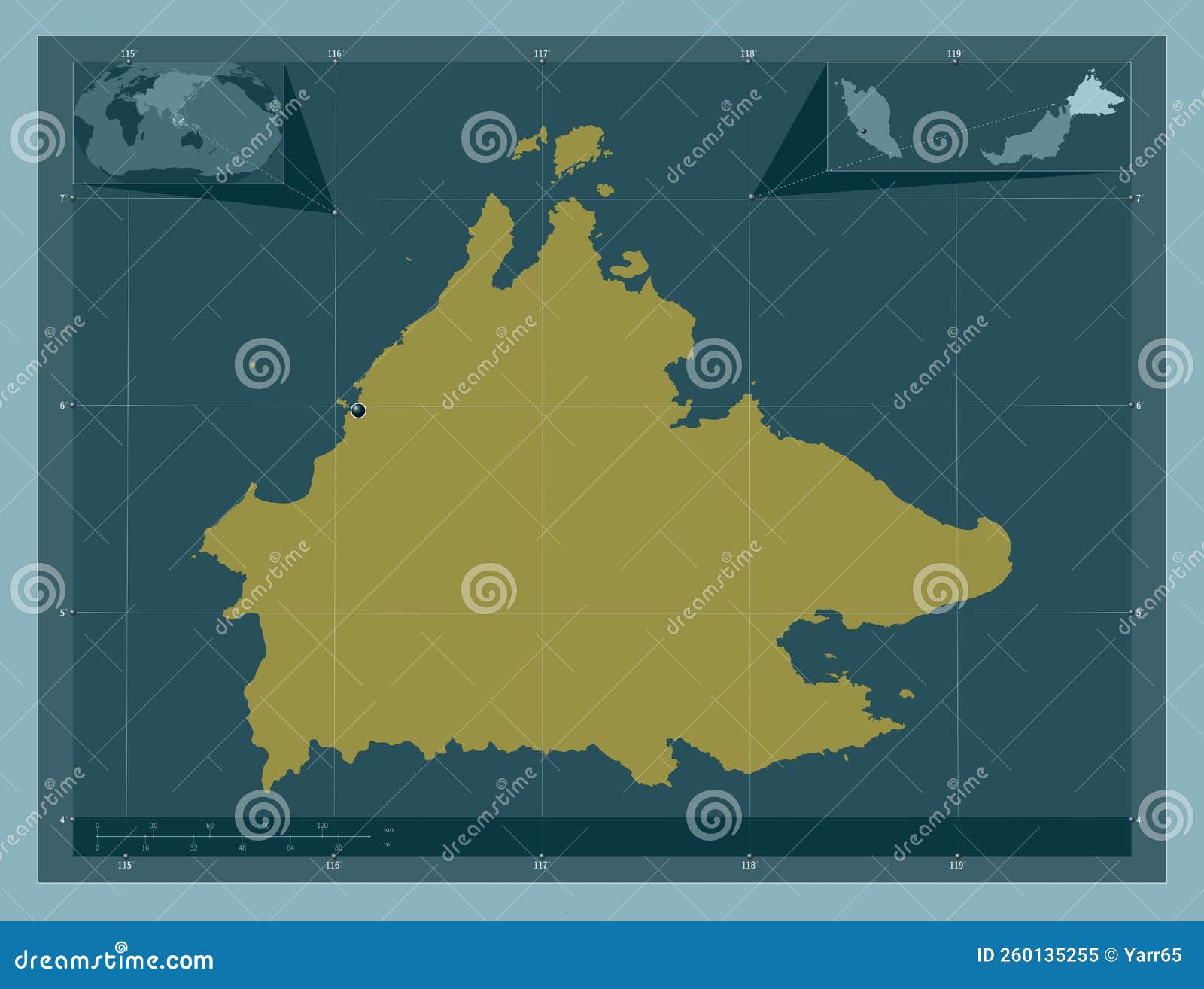Sabah, Malaysia. Solid. Capital Stock Illustration - Illustration of ...
