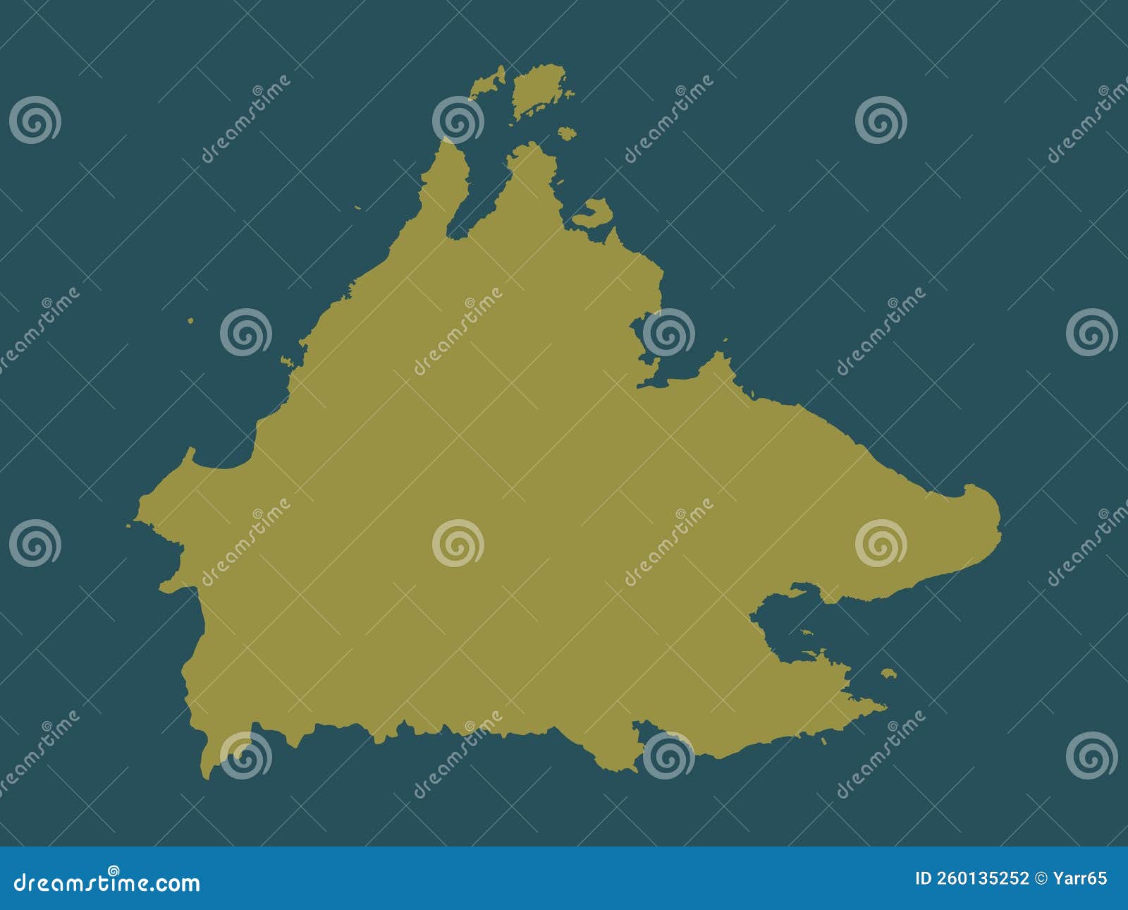 Sabah, Malaysia. Solid. No Legend Stock Illustration - Illustration of ...