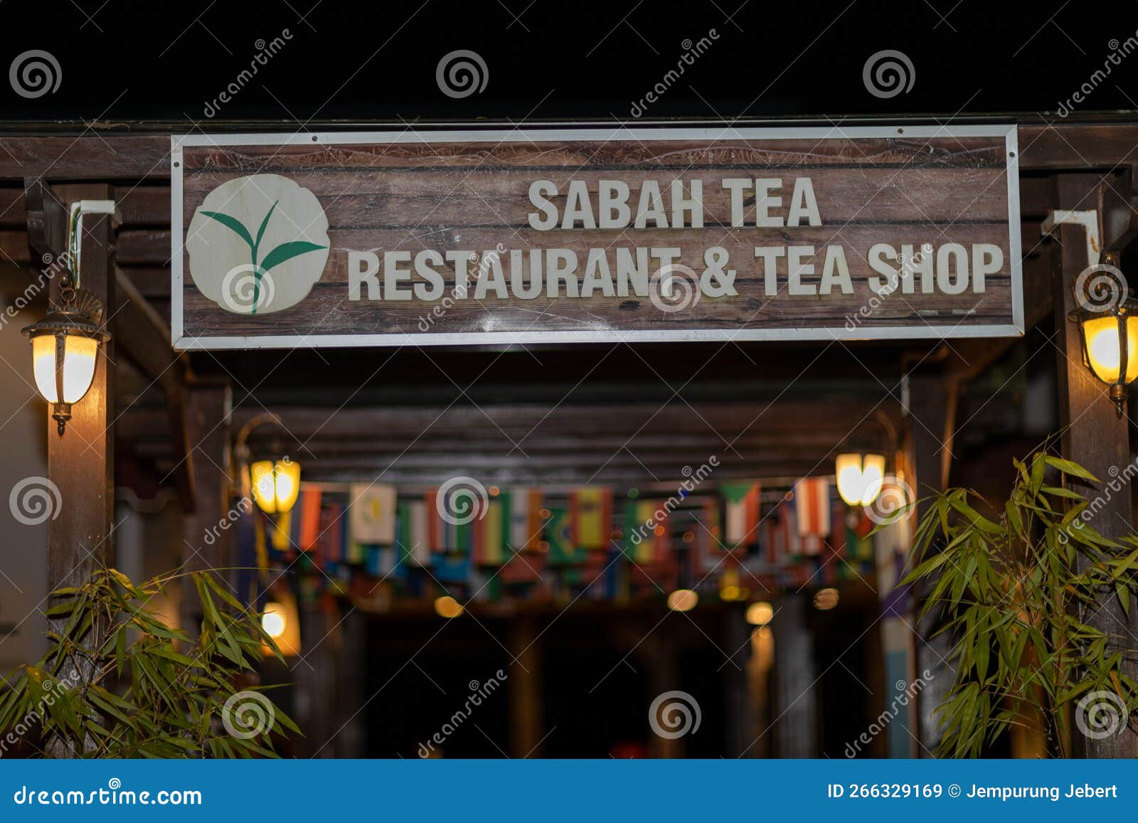 Sabah Tea Restaurant and Tea Shop Signboard Editorial Stock Image ...